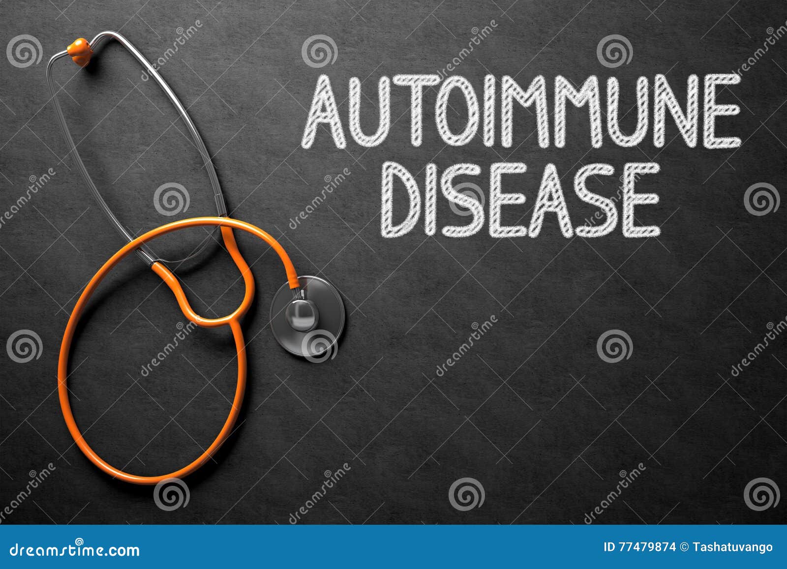 Tableau Avec Le Concept De Maladie Auto-immune Illustration 3D Photo ...