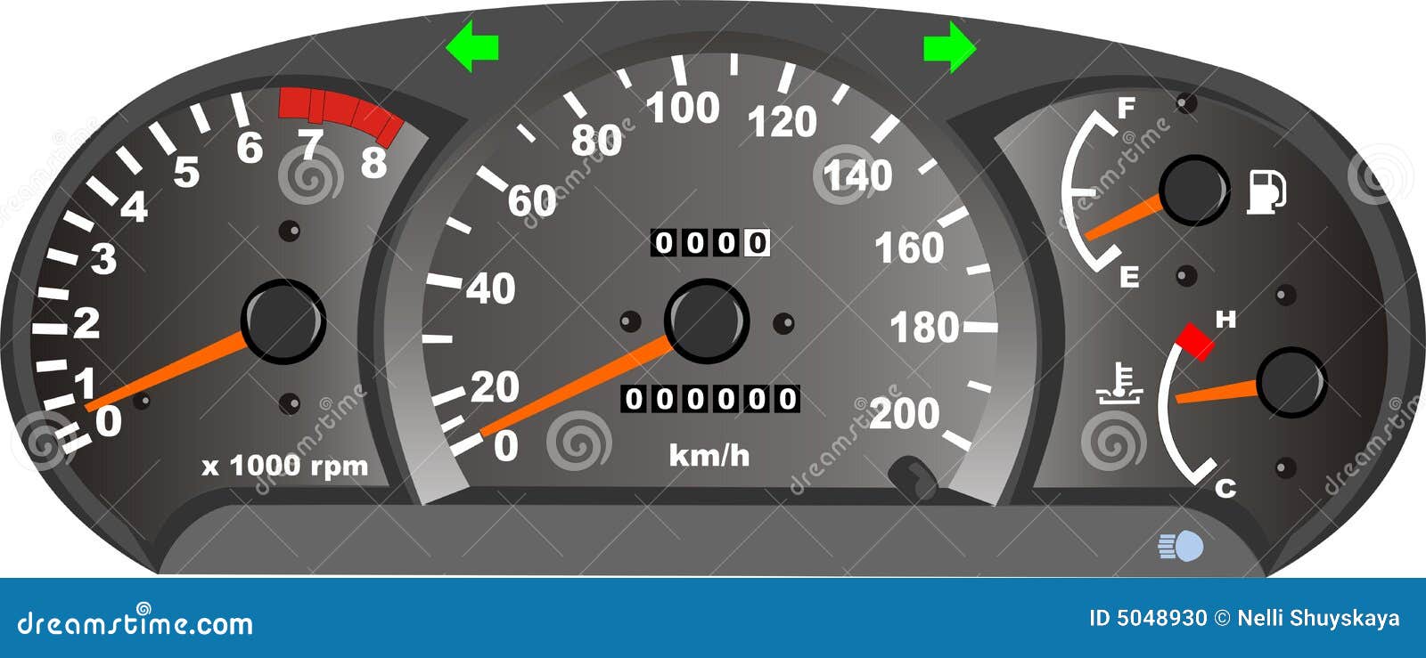 Tableau de bord illustration de vecteur. Illustration du rapide - 5048930