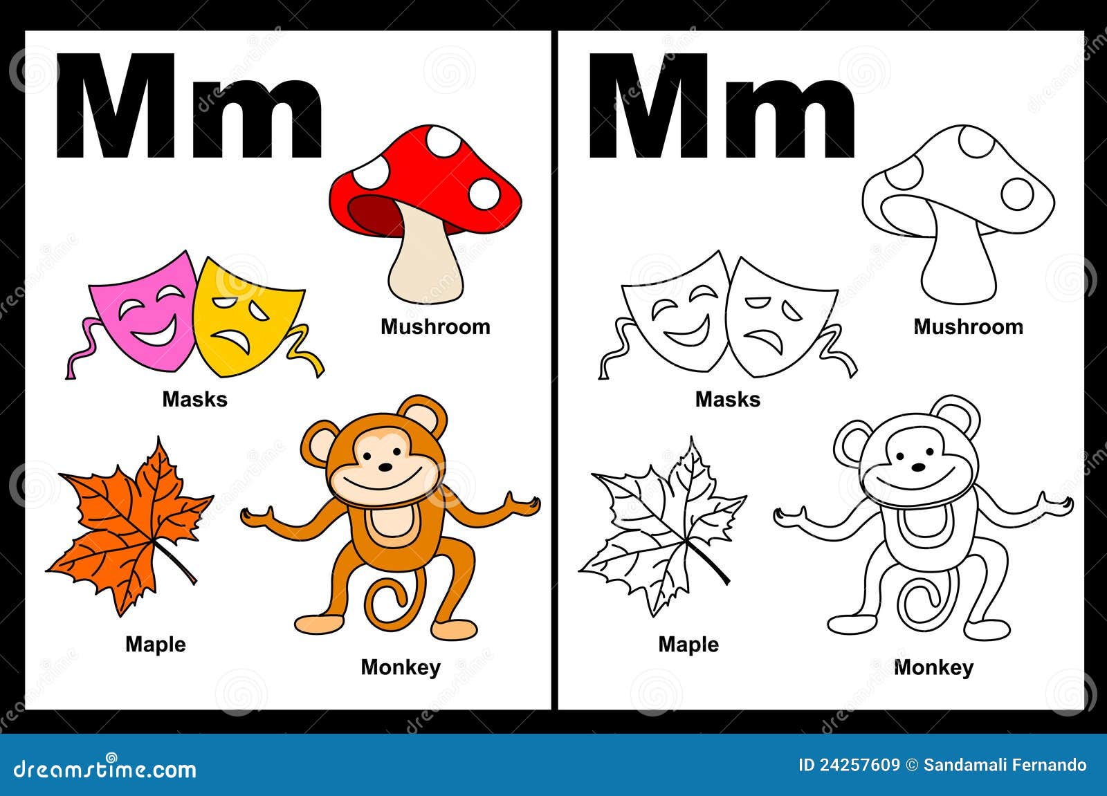 Tableau de la lettre M illustration de vecteur. Illustration du ...