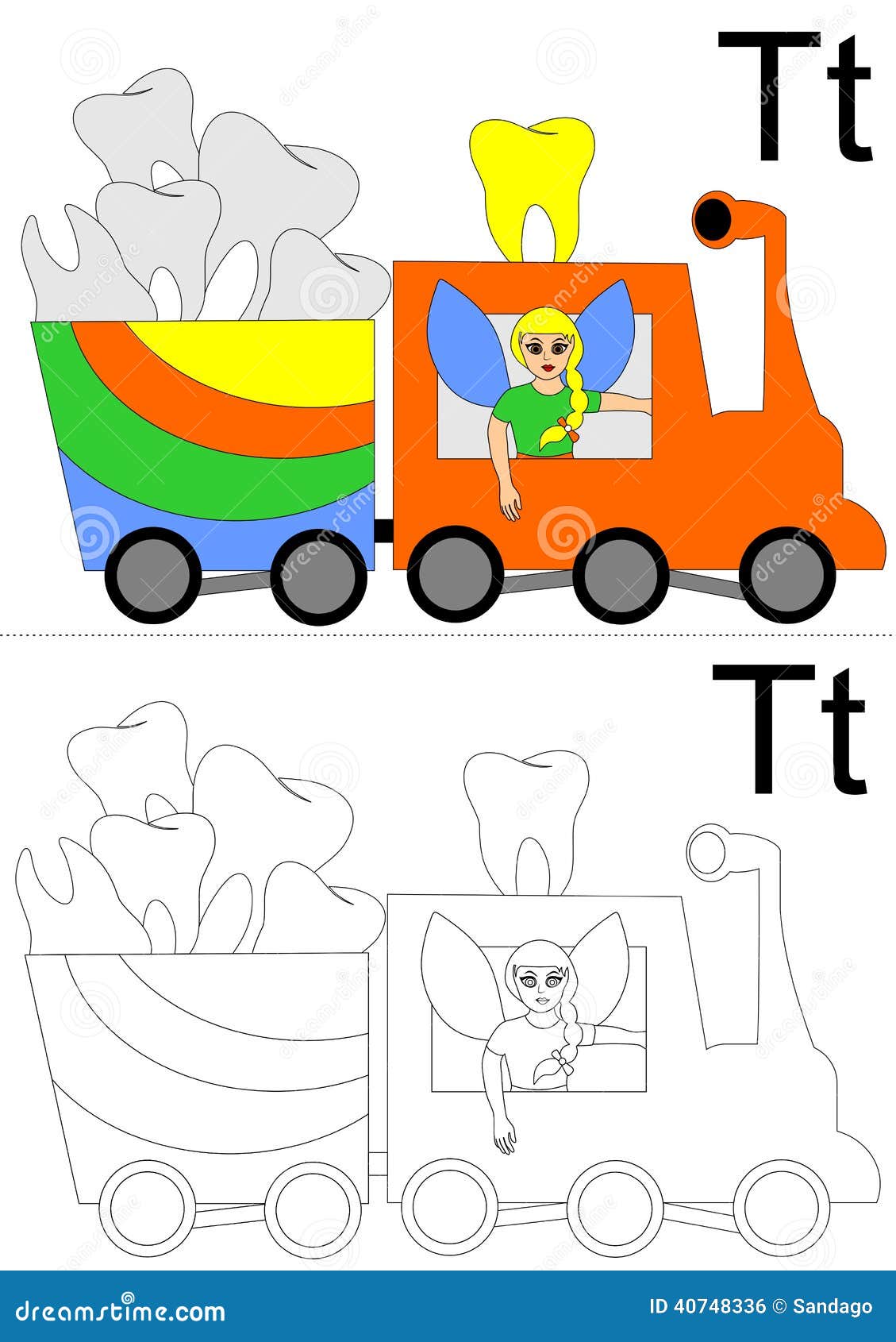 Tableau de la lettre T illustration de vecteur. Illustration du ...