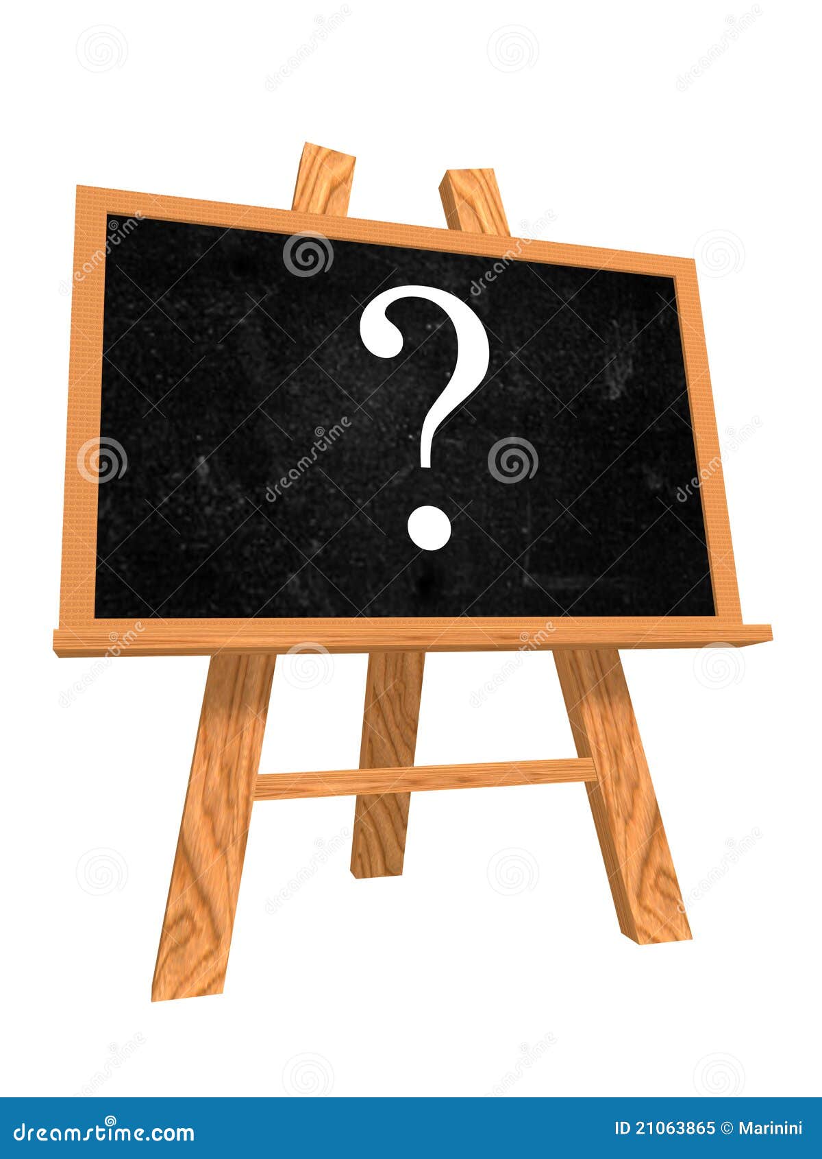 Tableau Noir Avec Le Signe De Question Illustration Stock ...