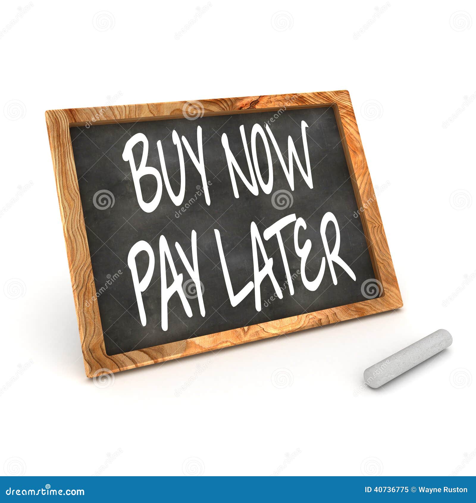 Tableau Noir De Ce Dernier De Salaire D'acheter Maintenant Illustration ...