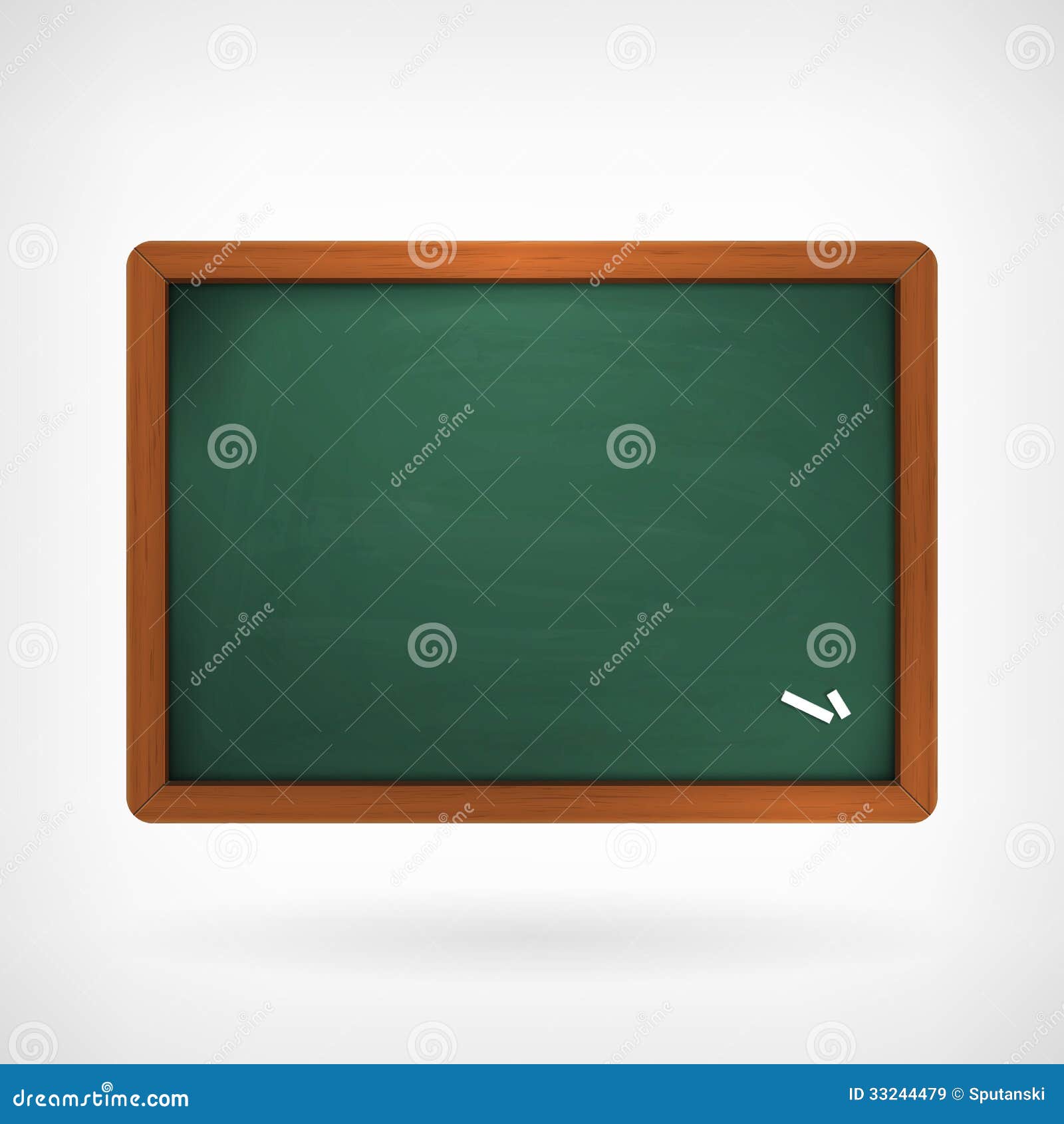Tableau vide illustration de vecteur. Illustration du éducation - 33244479