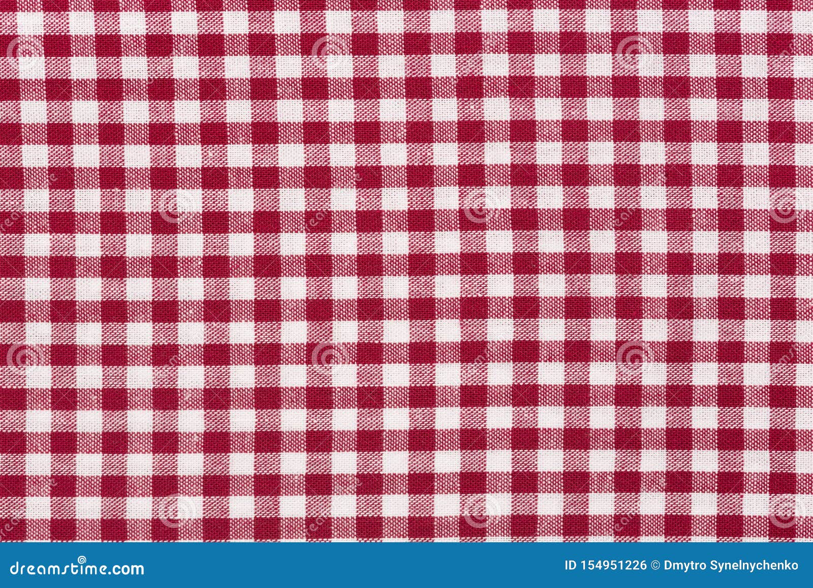 Tablecloth Checkered Red and White Fabric Texture. Stock Photo - Image ...