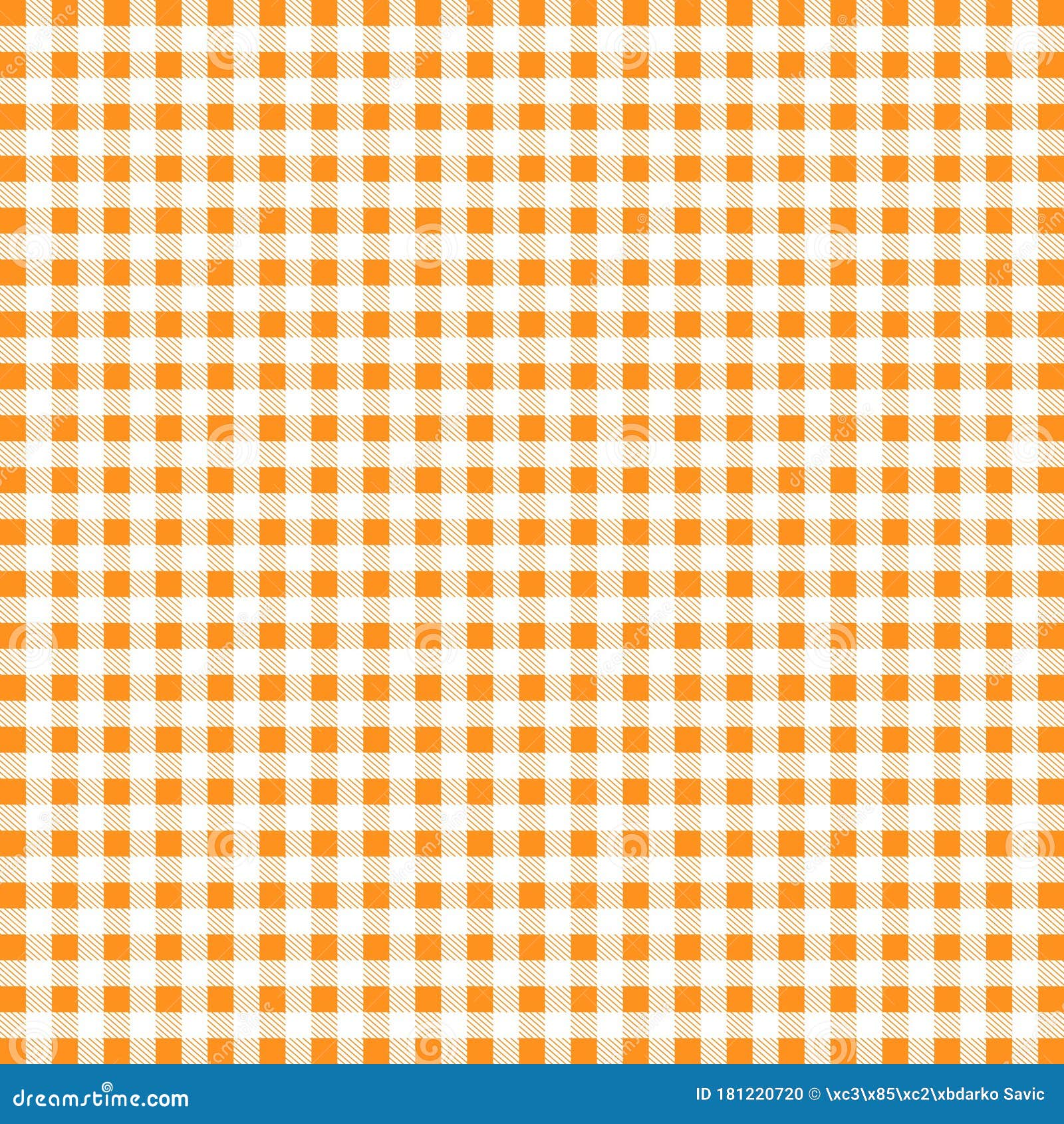 Tablecloth Pattern Fiber Orange Diagonal Lines Stock Vector ...