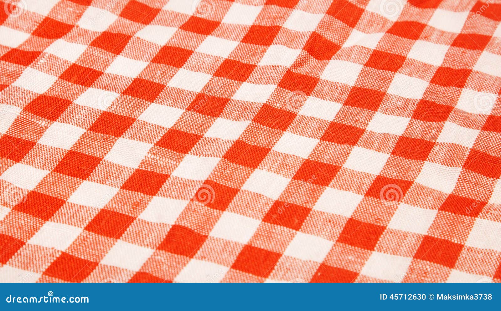 Tablecloth Red and White Checkered Wavy Texture Background Stock Photo ...