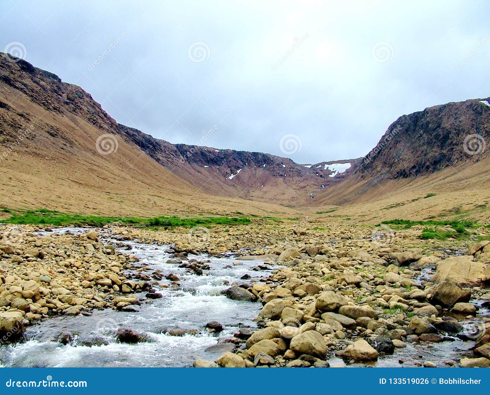 The Tablelands in Gros Morne National Park Stock Photo - Image of ...