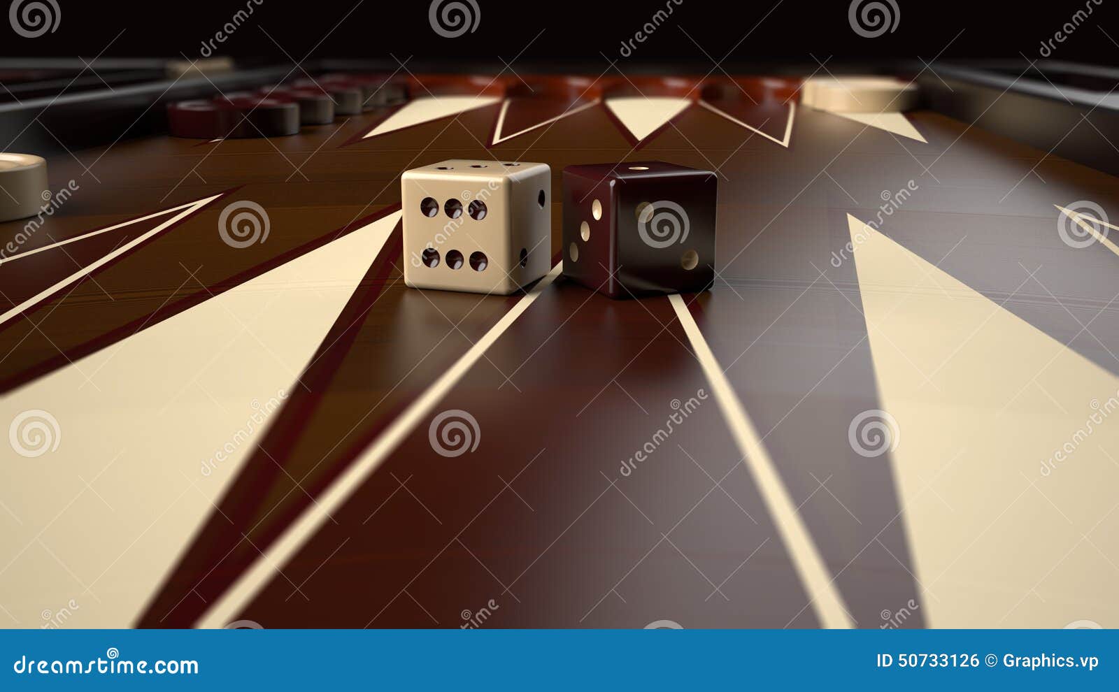 Tablero de backgammon stock de ilustración. Ilustración de ocio - 50733126