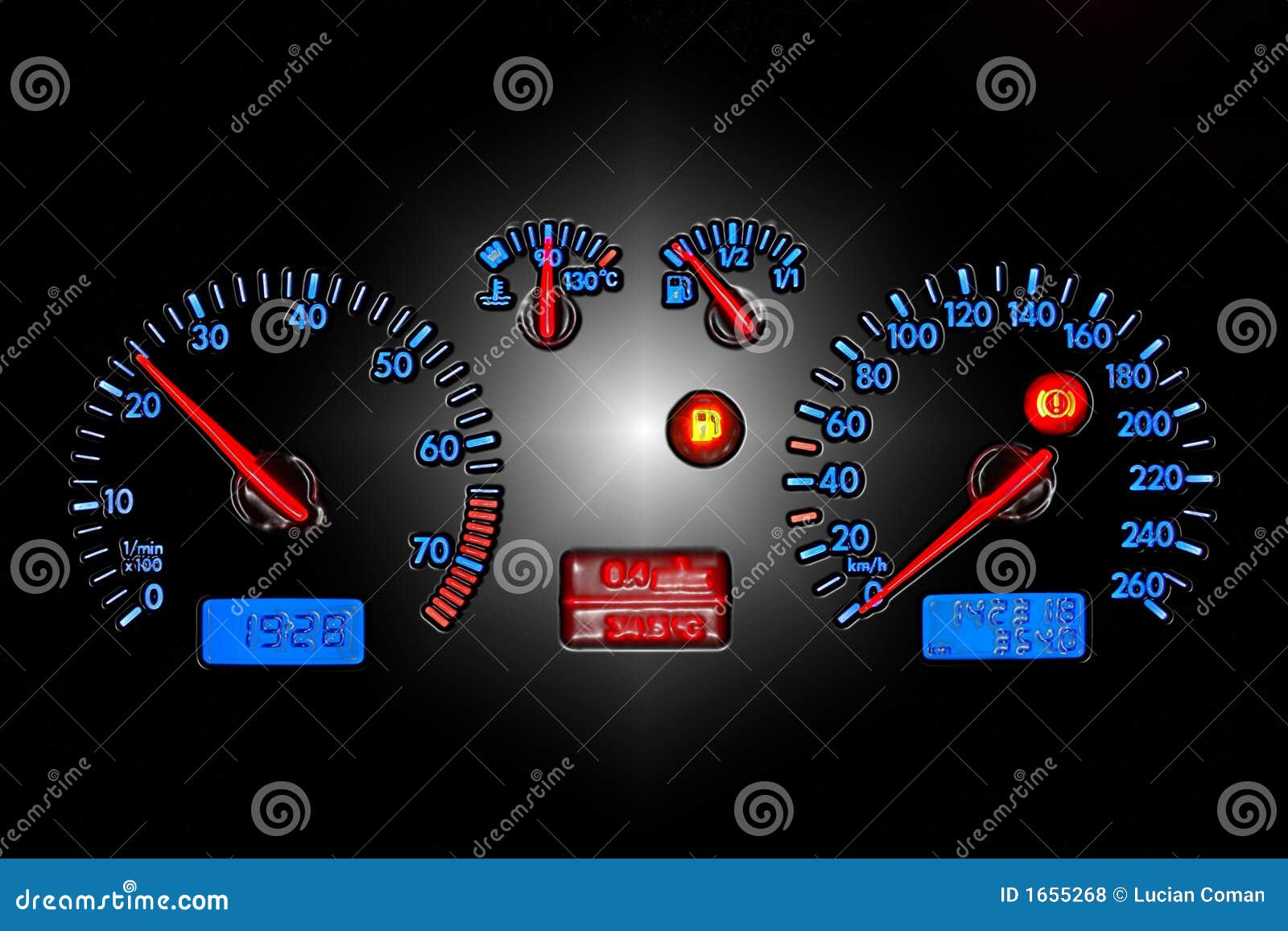 Tablero De Instrumentos Del Coche Foto de archivo - Imagen de piezas ...