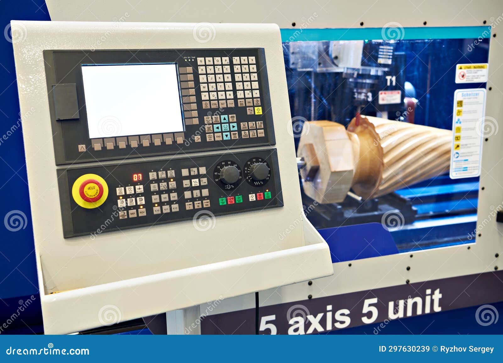 Tablero De Madera Del Centro De Mecanizado Cnc Del Panel De Control ...