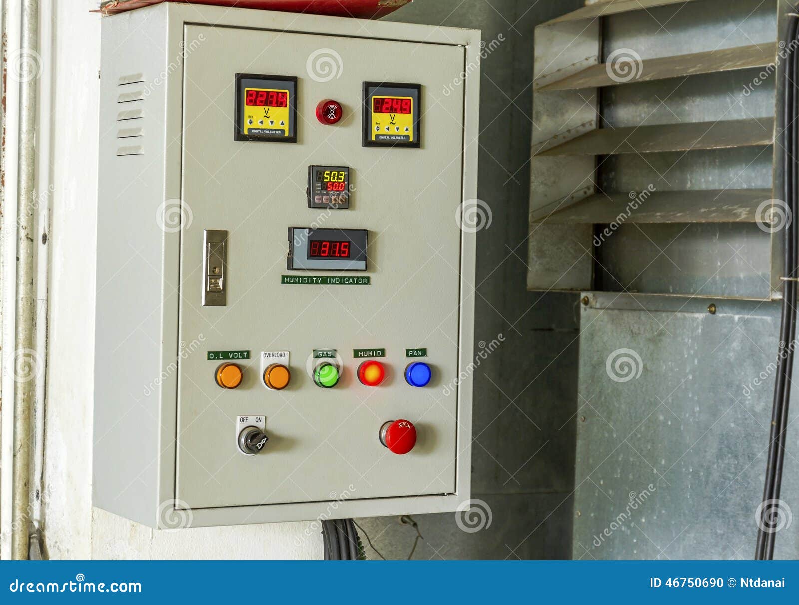 Tablero Eléctrico Del Panel De Control Foto de archivo - Imagen de ...