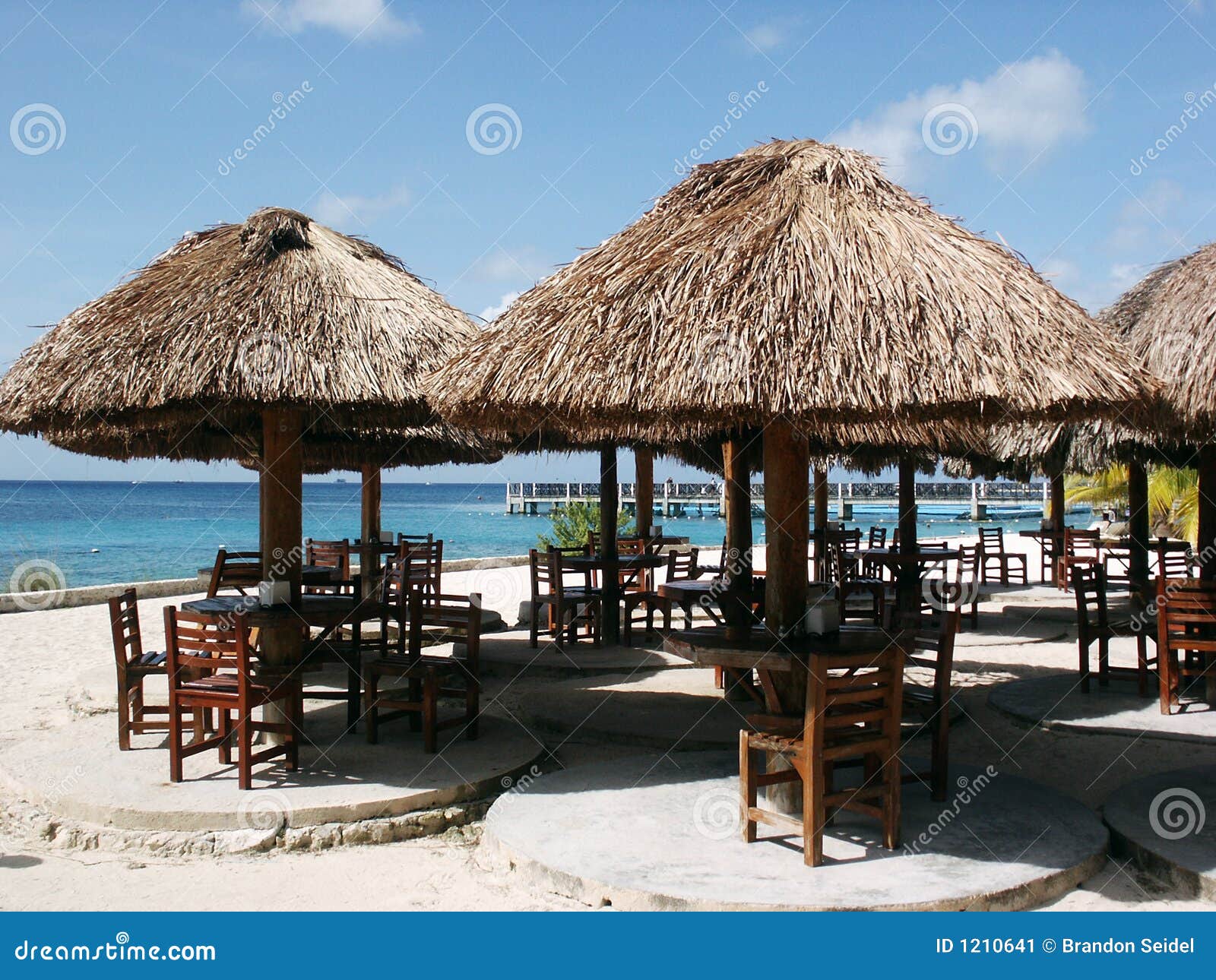 Tables on the Beach stock image. Image of table, relax - 1210641
