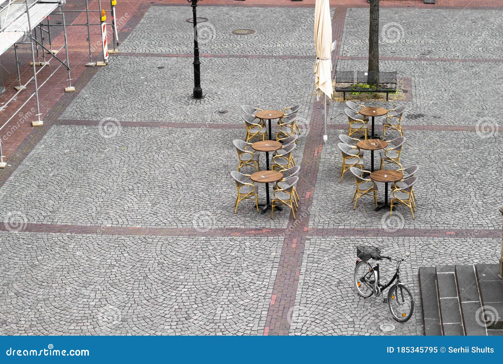 The Tables in the Cafe Social Distance Editorial Image - Image of ...