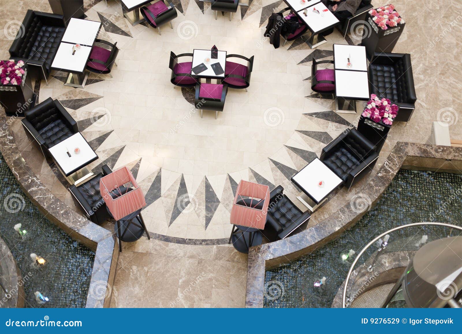 Tables and Chairs in Big Mall Stock Image - Image of court, order: 9276529