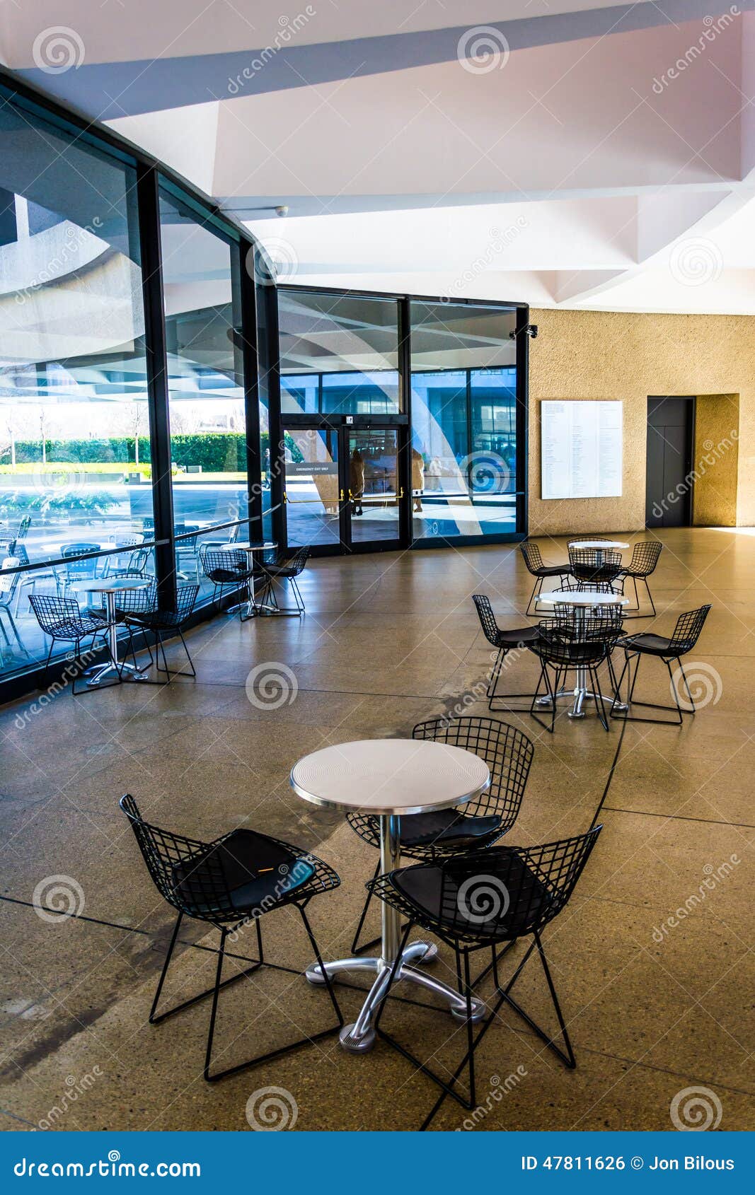 Tables and Chairs in the Hirshhorn Museum, Washington, DC. Editorial ...