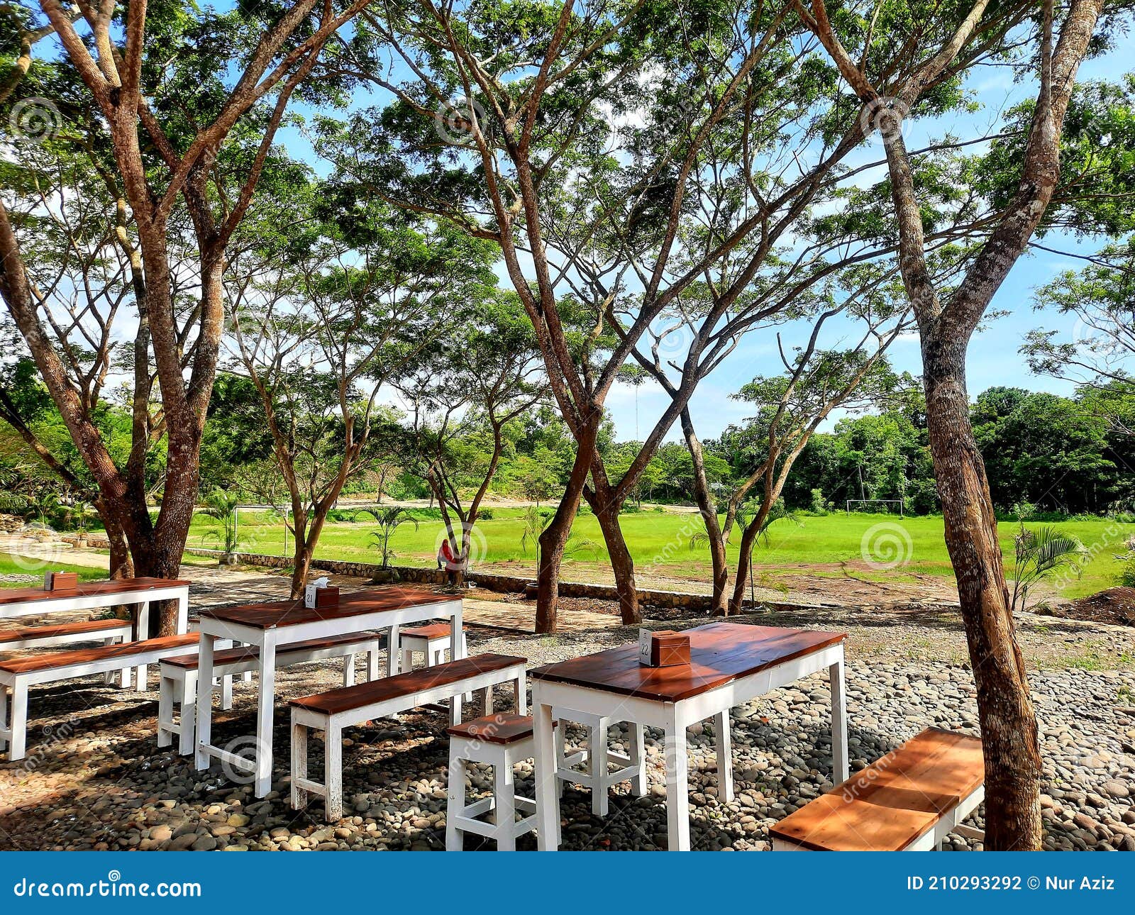 Tables and chairs stock photo. Image of resort, garden - 210293292