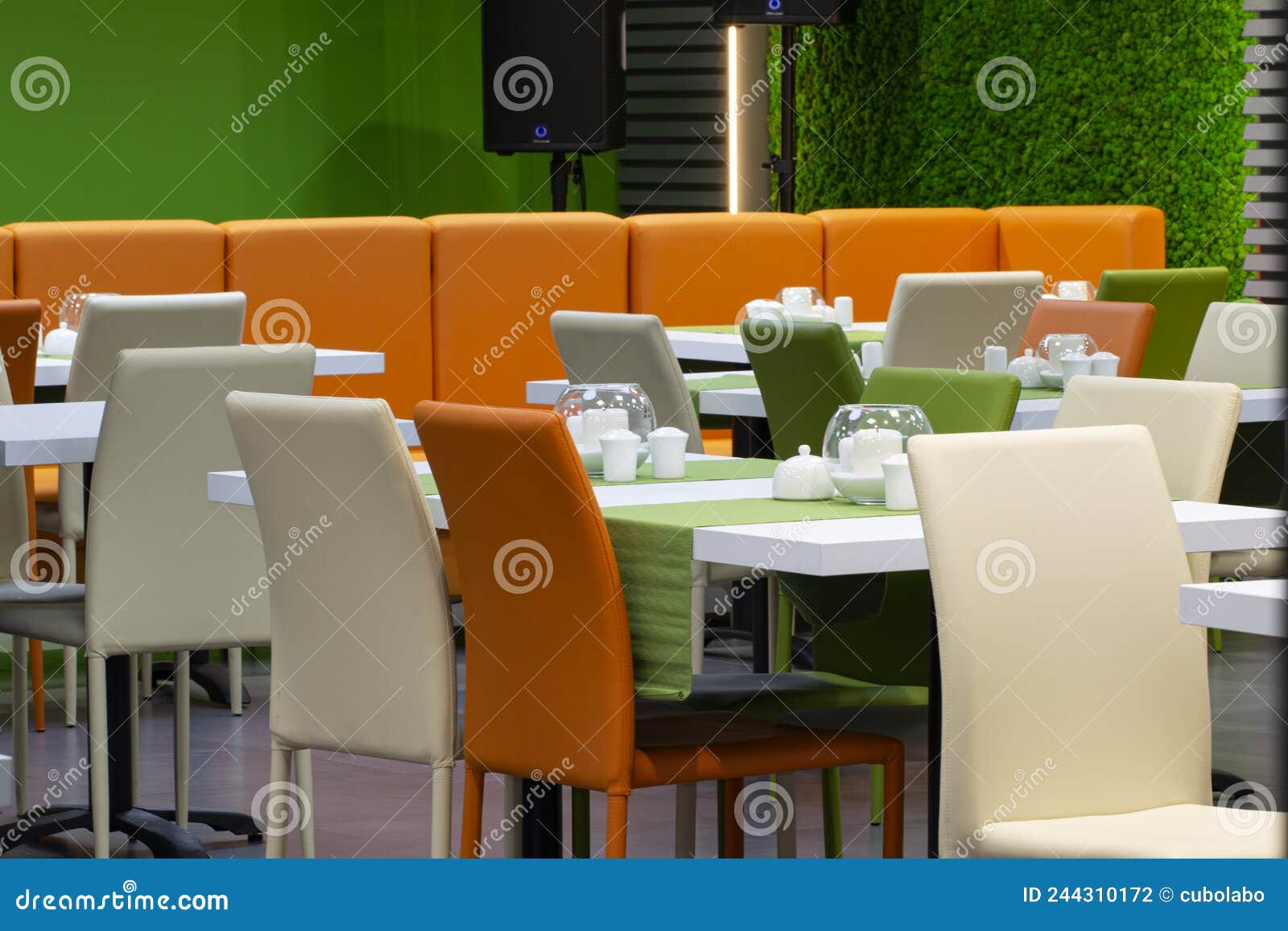 Tables inside the cafe stock photo. Image of gray, class - 244310172