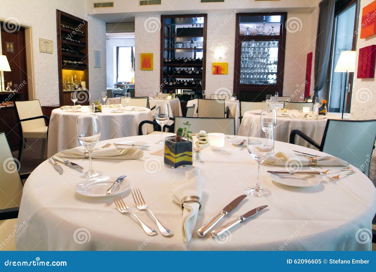 Tables ready for dinner editorial image. Image of dishes - 62096605