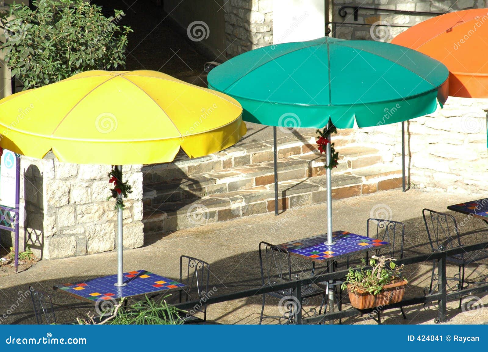 Tables on the River Walk stock image. Image of feeling - 424041
