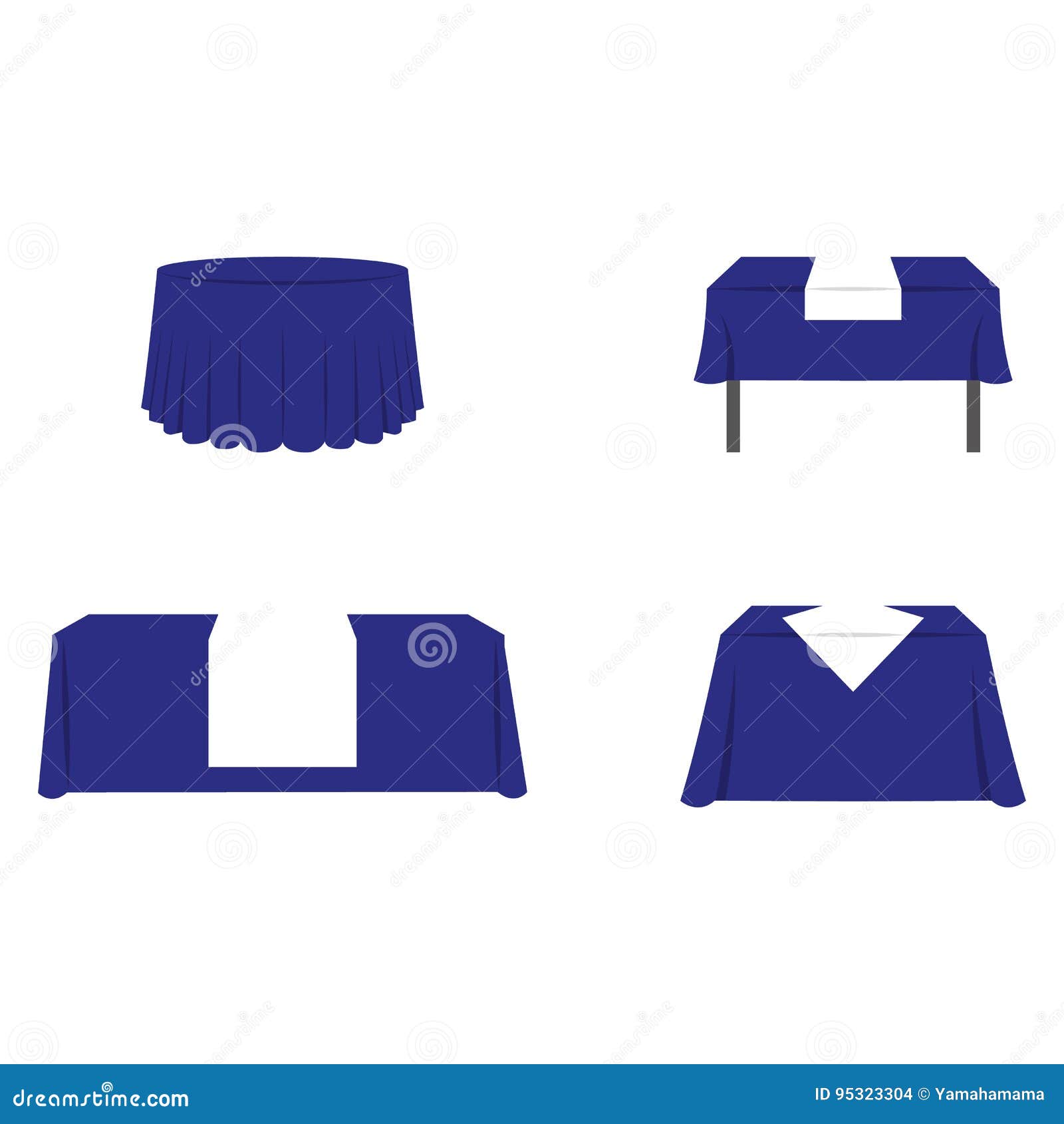 Tables stock vector. Illustration of covers, furniture - 95323304