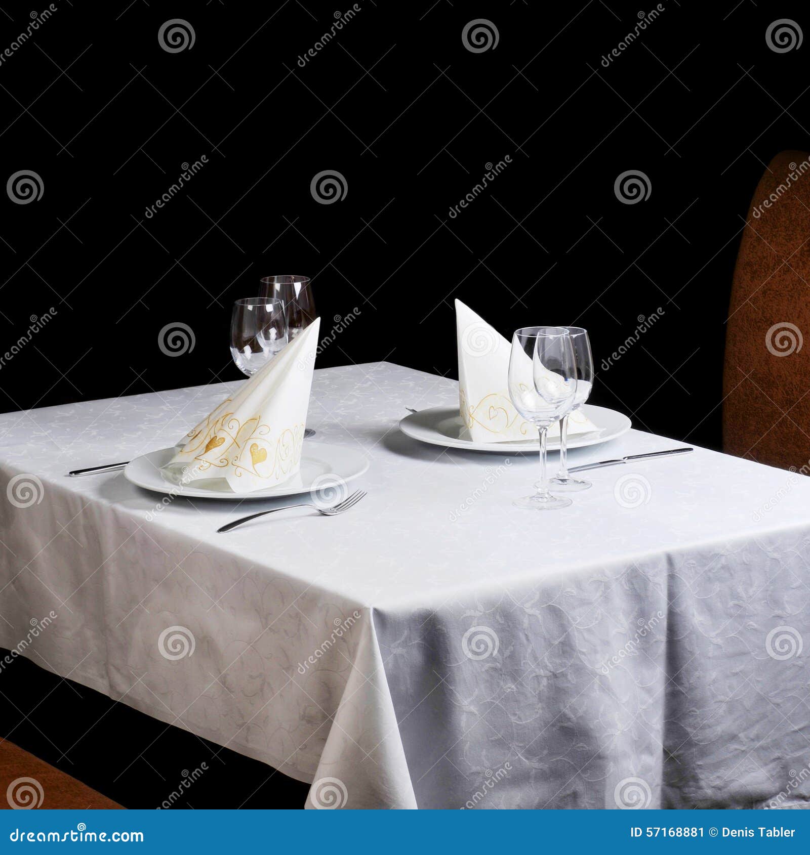 Tables set for meal stock image. Image of design, dinners - 57168881