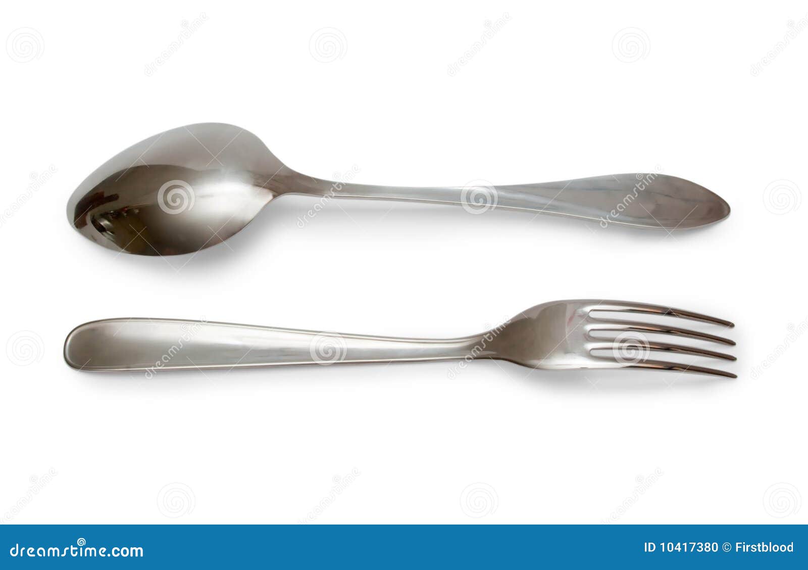 Tablespoon and fork stock photo. Image of stainless, fork - 10417380