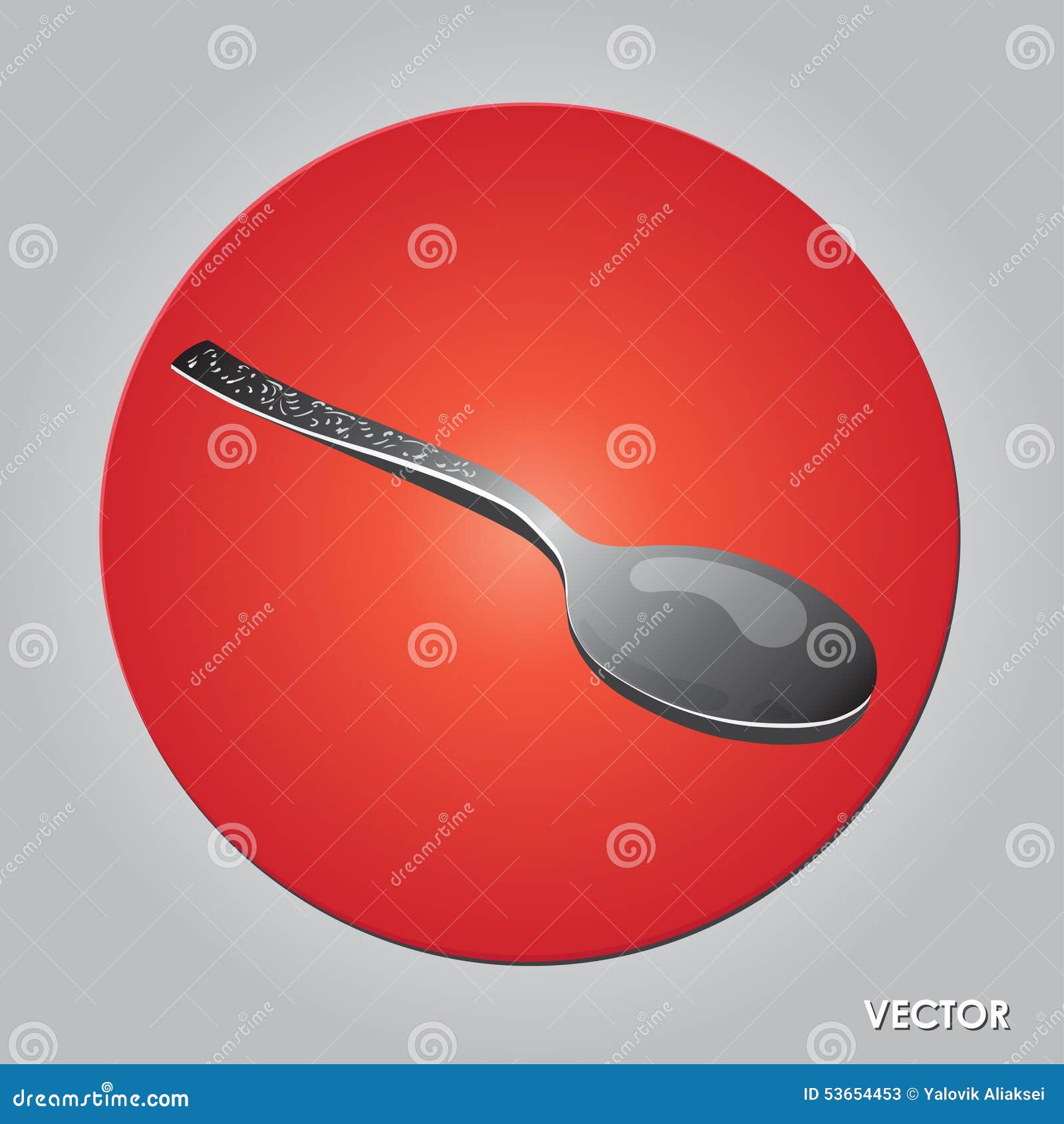 Tablespoon stock vector. Illustration of home, shape - 53654453