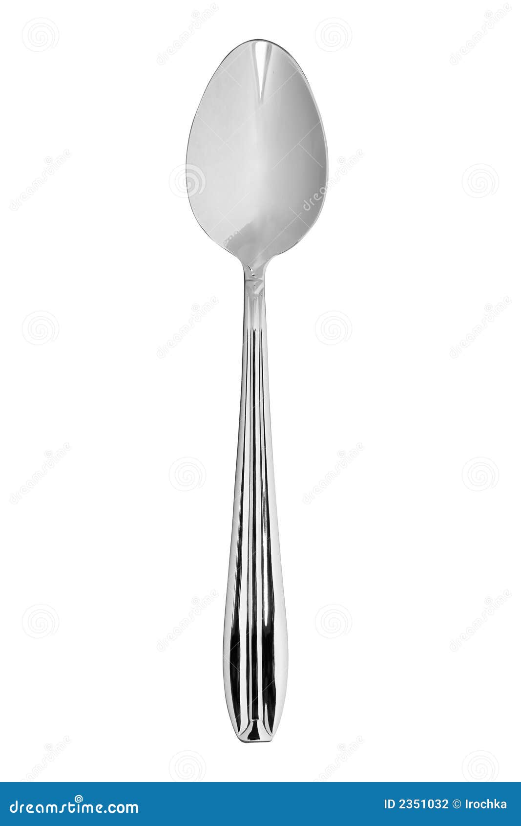 Tablespoon on White Background Stock Photo - Image of isolated, silver ...