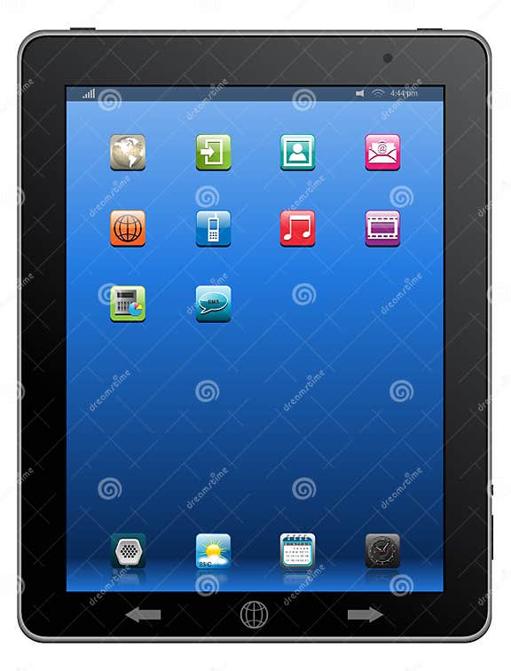 Tablet stock vector. Illustration of icon, book, information - 18996532