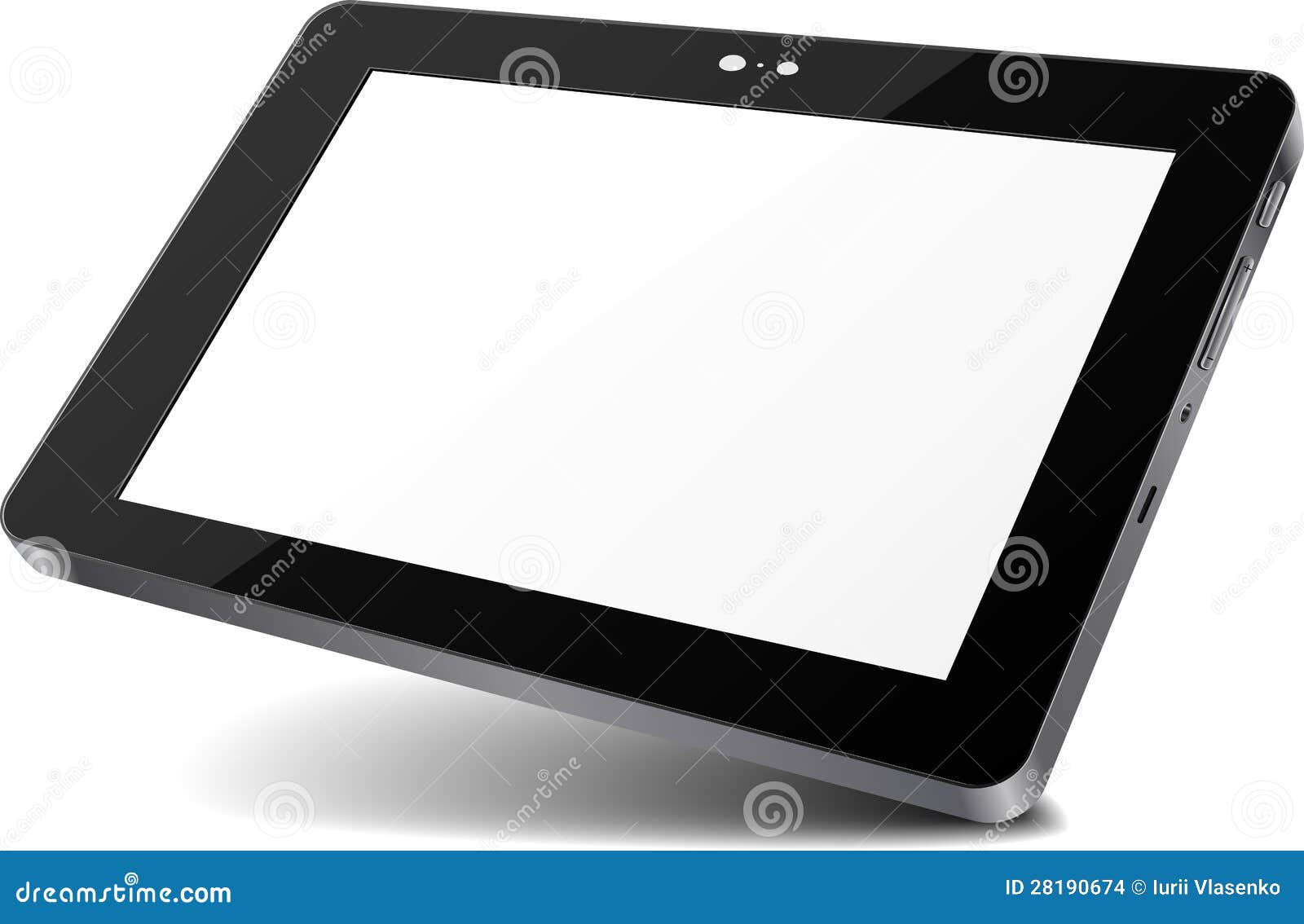 Tablet stock vector. Illustration of equipment, contemporary - 28190674