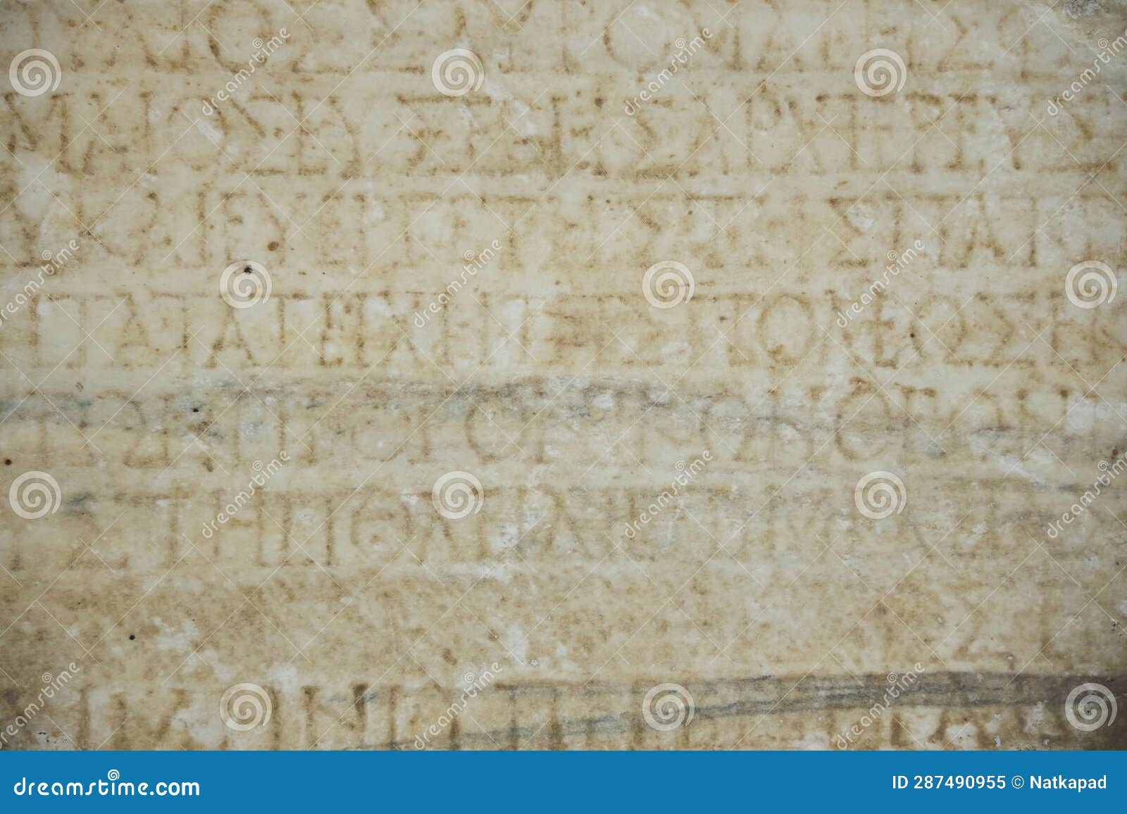 A Tablet with an Ancient Text. Stock Image - Image of ancient, marble ...