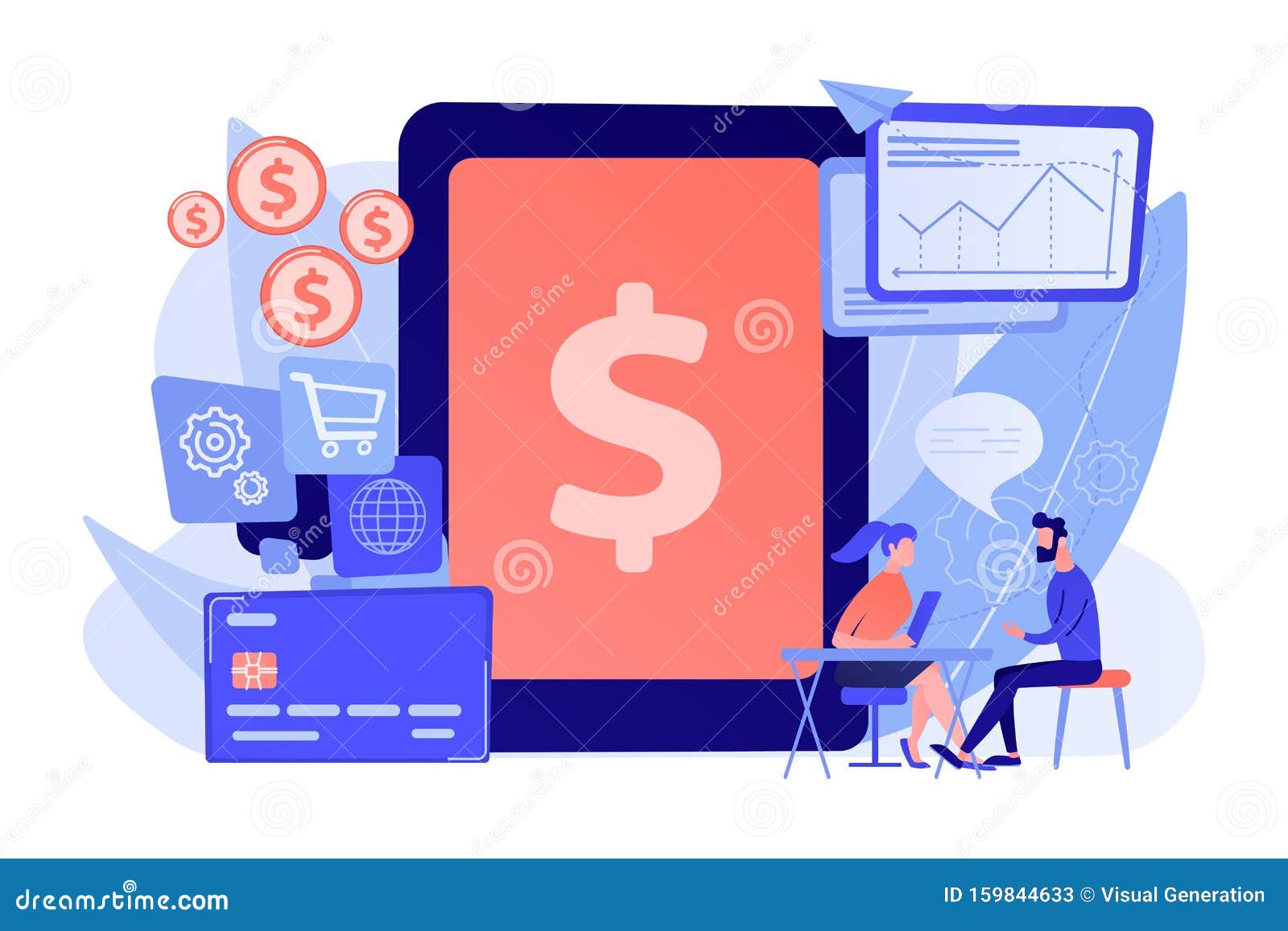 Core Banking Vector Concept Metaphor | CartoonDealer.com #188066294