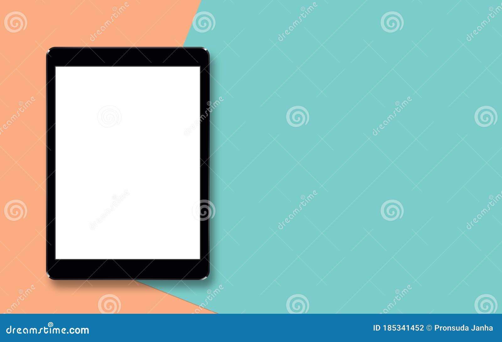 Tablet black touch screen. stock photo. Image of color - 185341452
