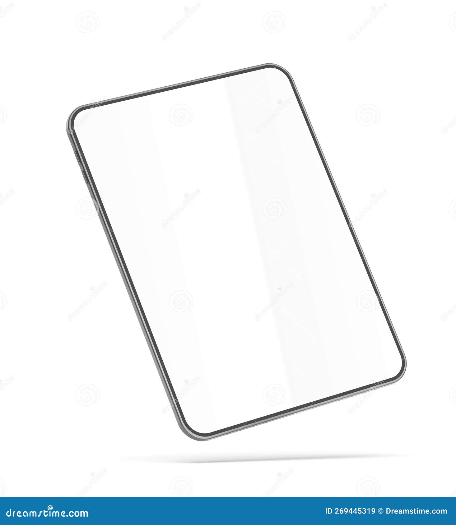 Tablet with blank display stock image. Illustration of computer - 269445319