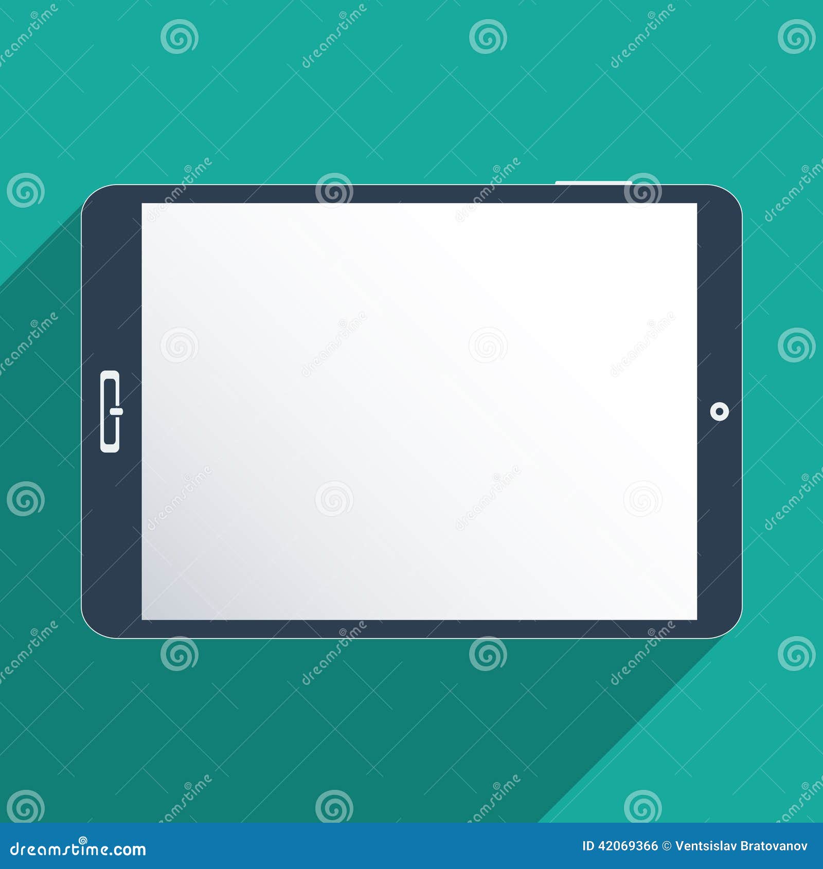 Tablet With Blank Screen Icon In Trendy Design Style. Tablet With Blank ...
