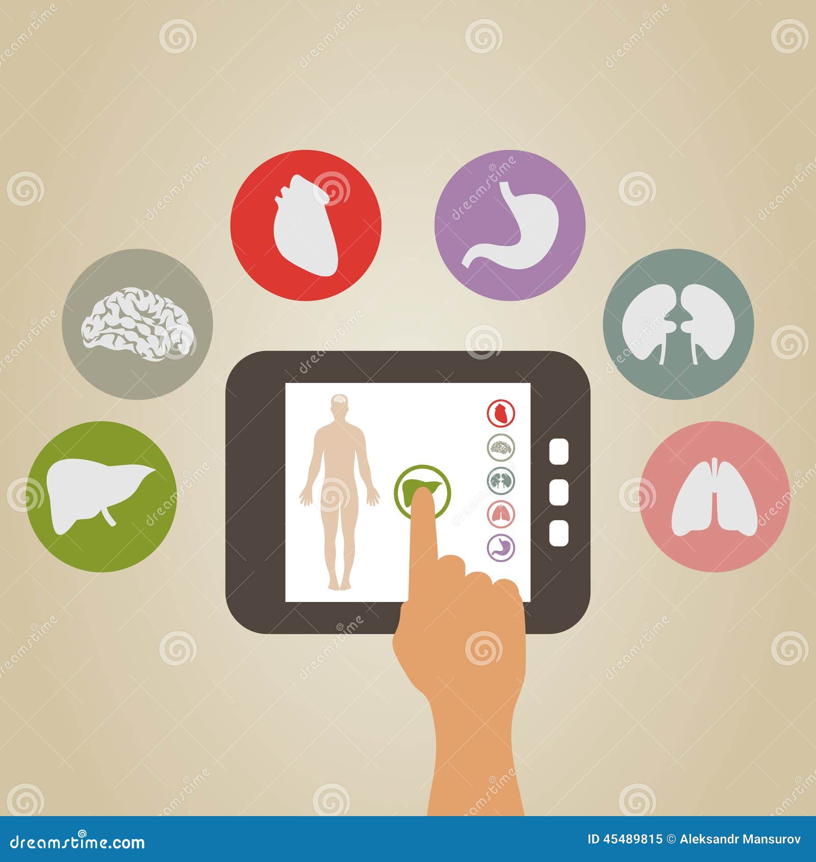 Tablet body stock illustration. Illustration of design - 45489815