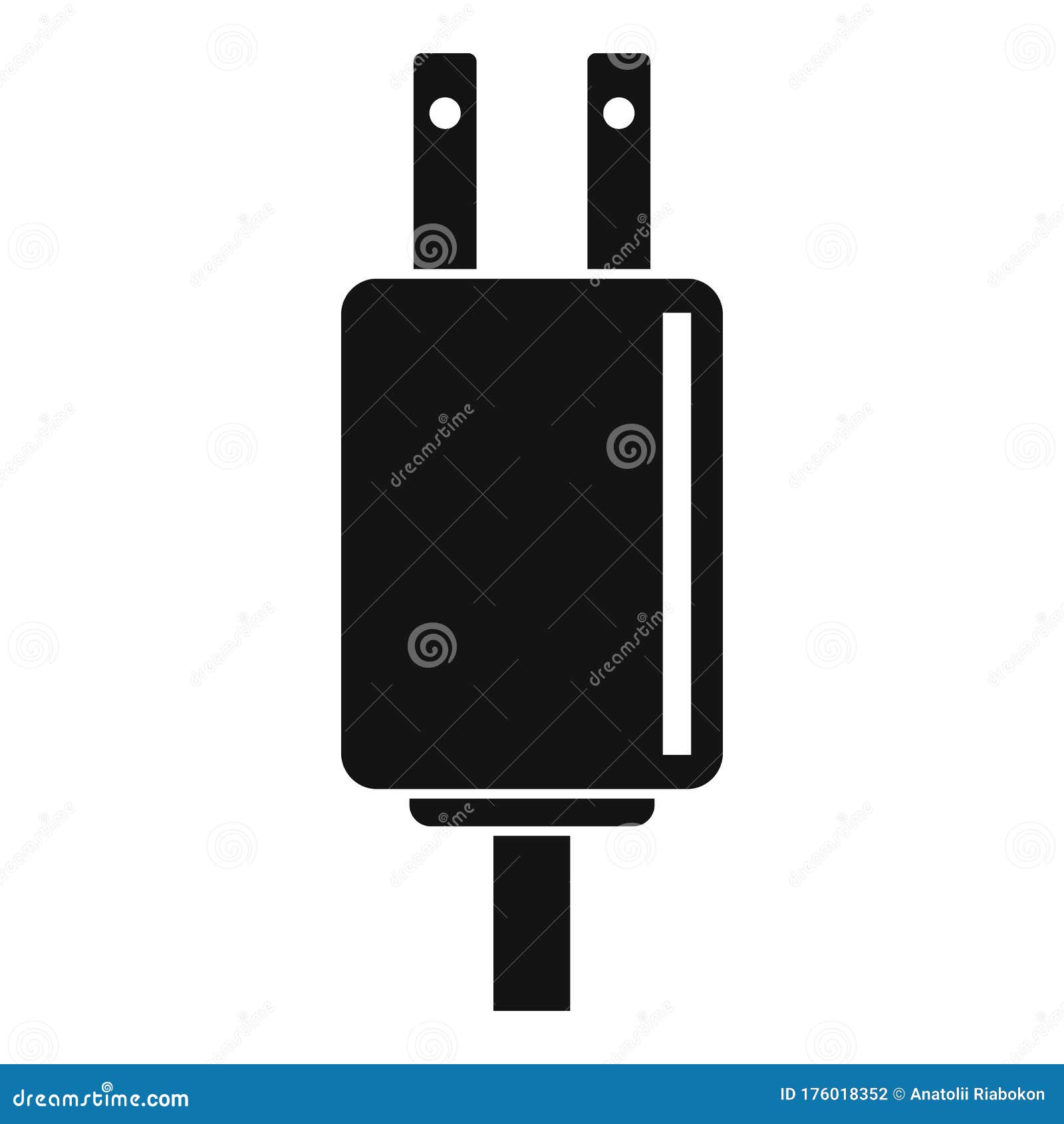 Tablet Charger Icon, Simple Style Stock Vector - Illustration of phone ...