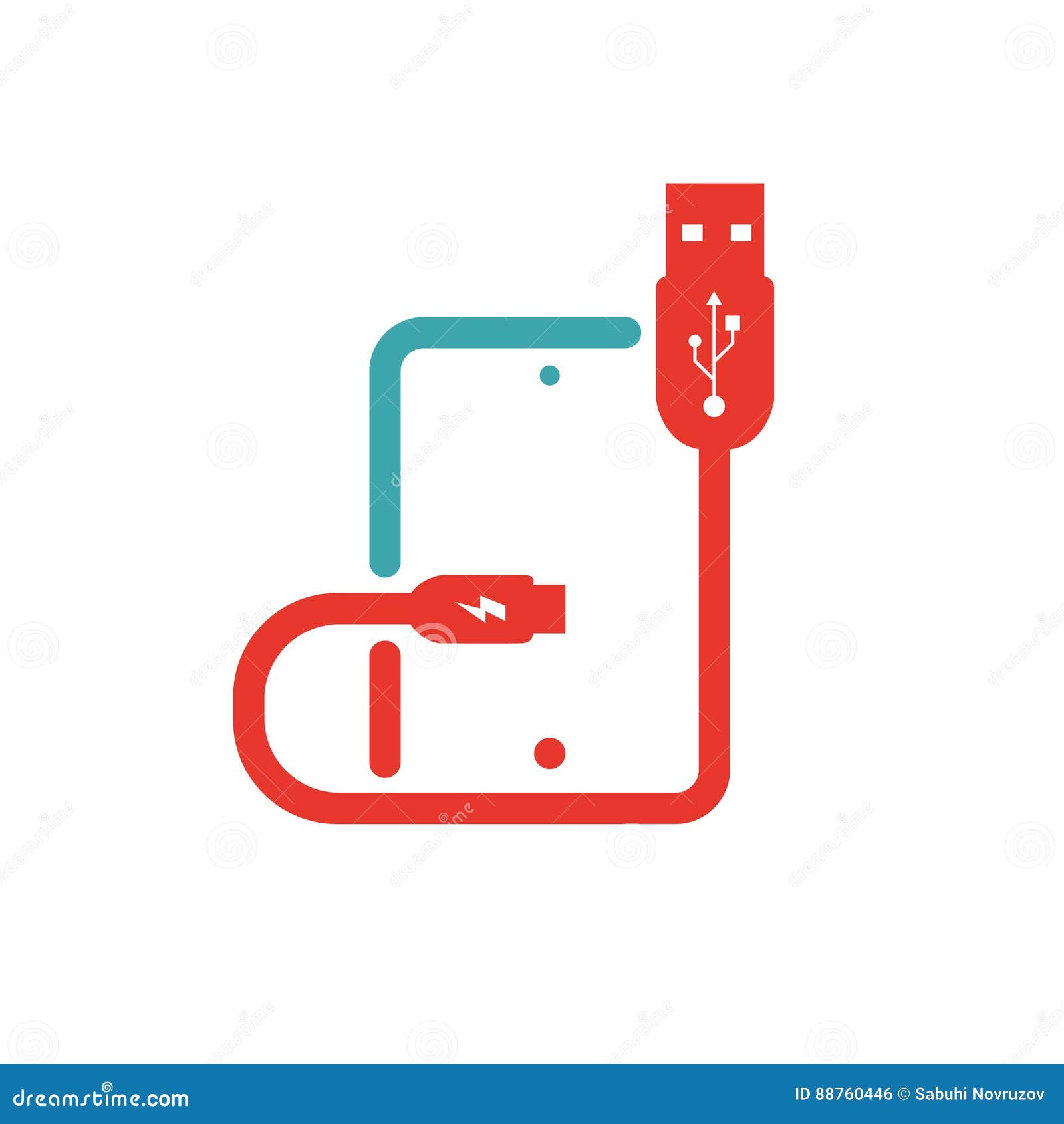 Tablet Charging Vector Ilustration. Stock Vector - Illustration of ...