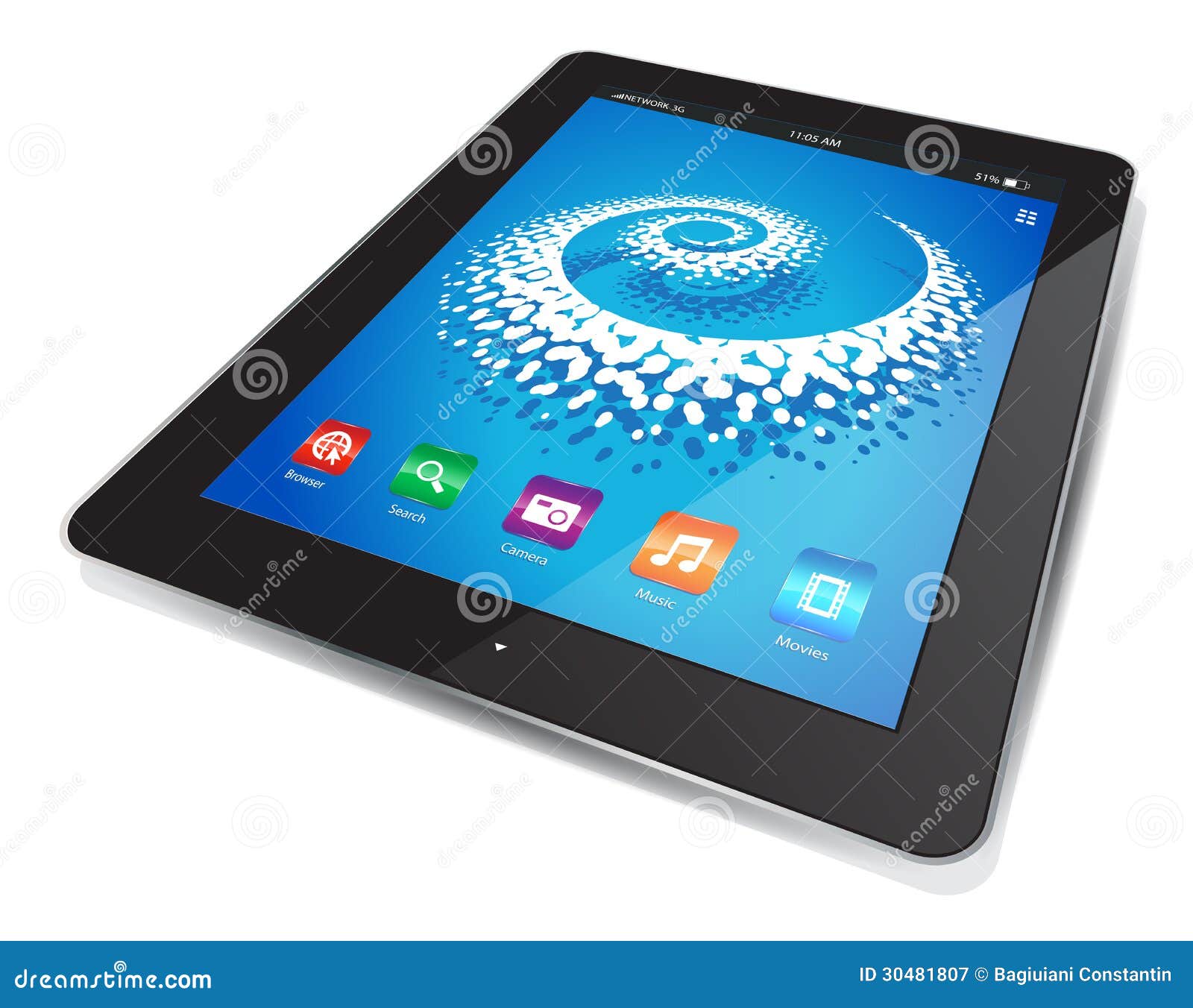 Tablet Chart stock vector. Illustration of modern, design - 30481807