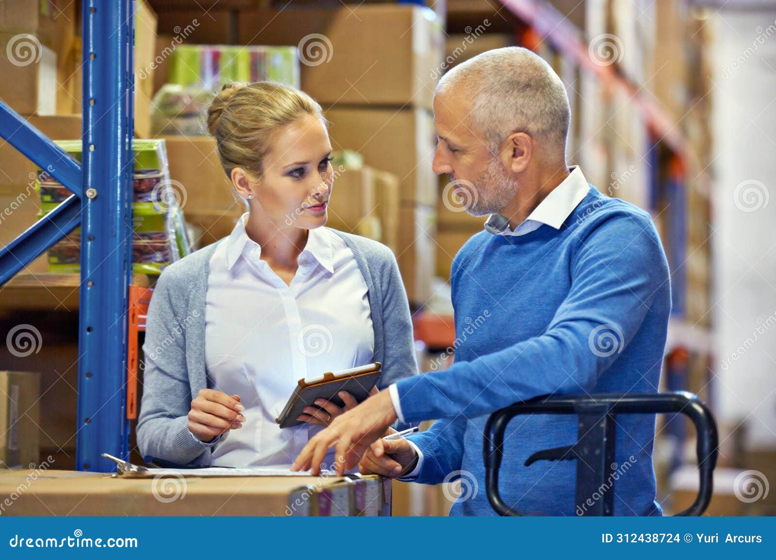 Tablet, Collaboration and Management at Warehouse for Logistics ...