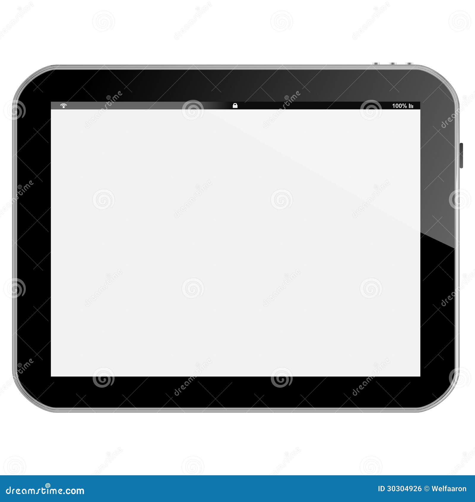 Horizontal Tablet Pc Withcolorful Shadow Stock Vector - Illustration of ...