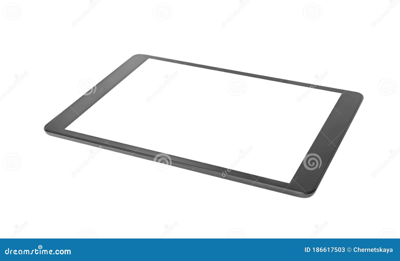 Tablet Computer with Blank Screen Isolated. Modern Gadget Stock Image ...
