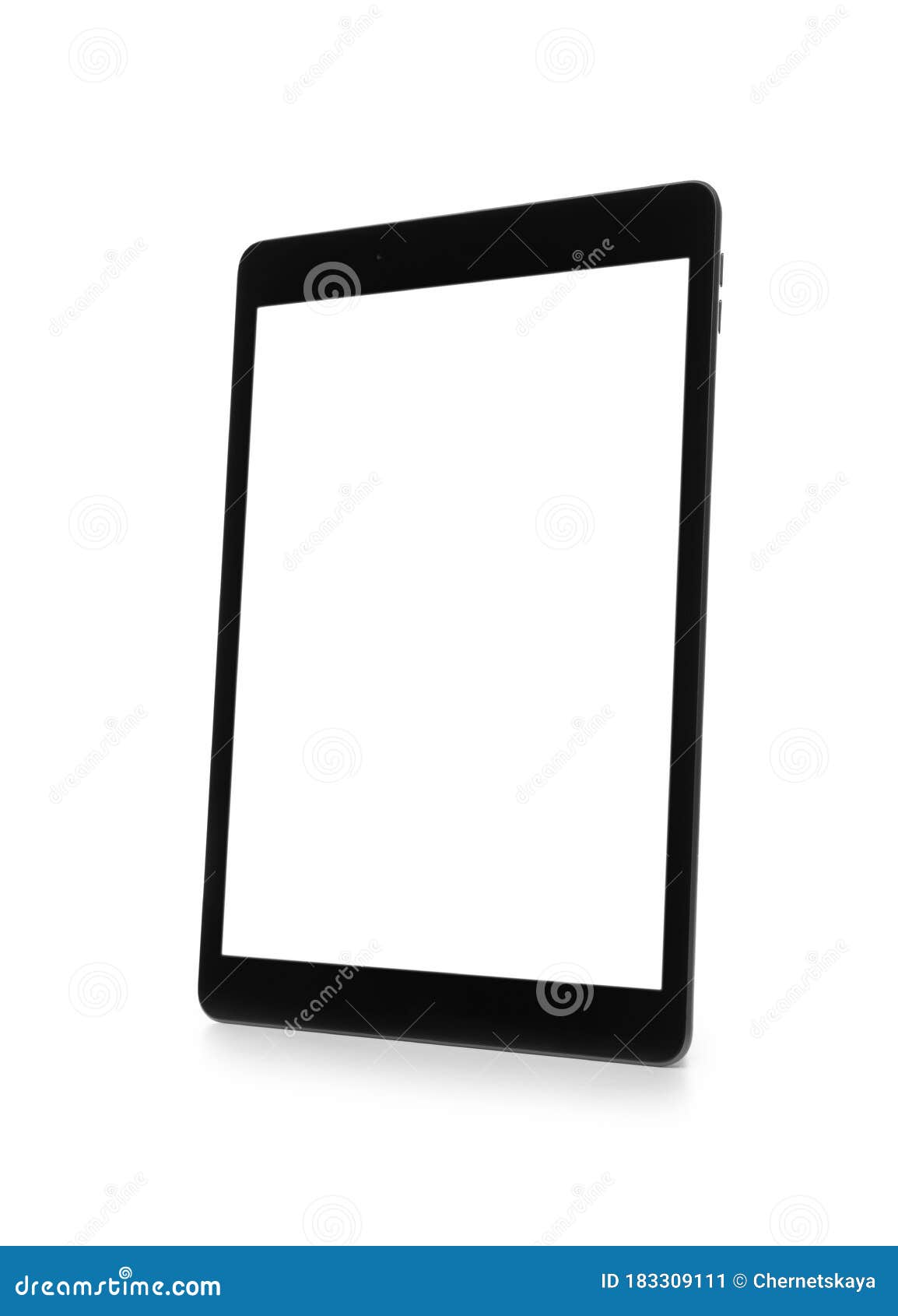 Tablet Computer with Blank Screen Isolated. Modern Gadget Stock Image ...