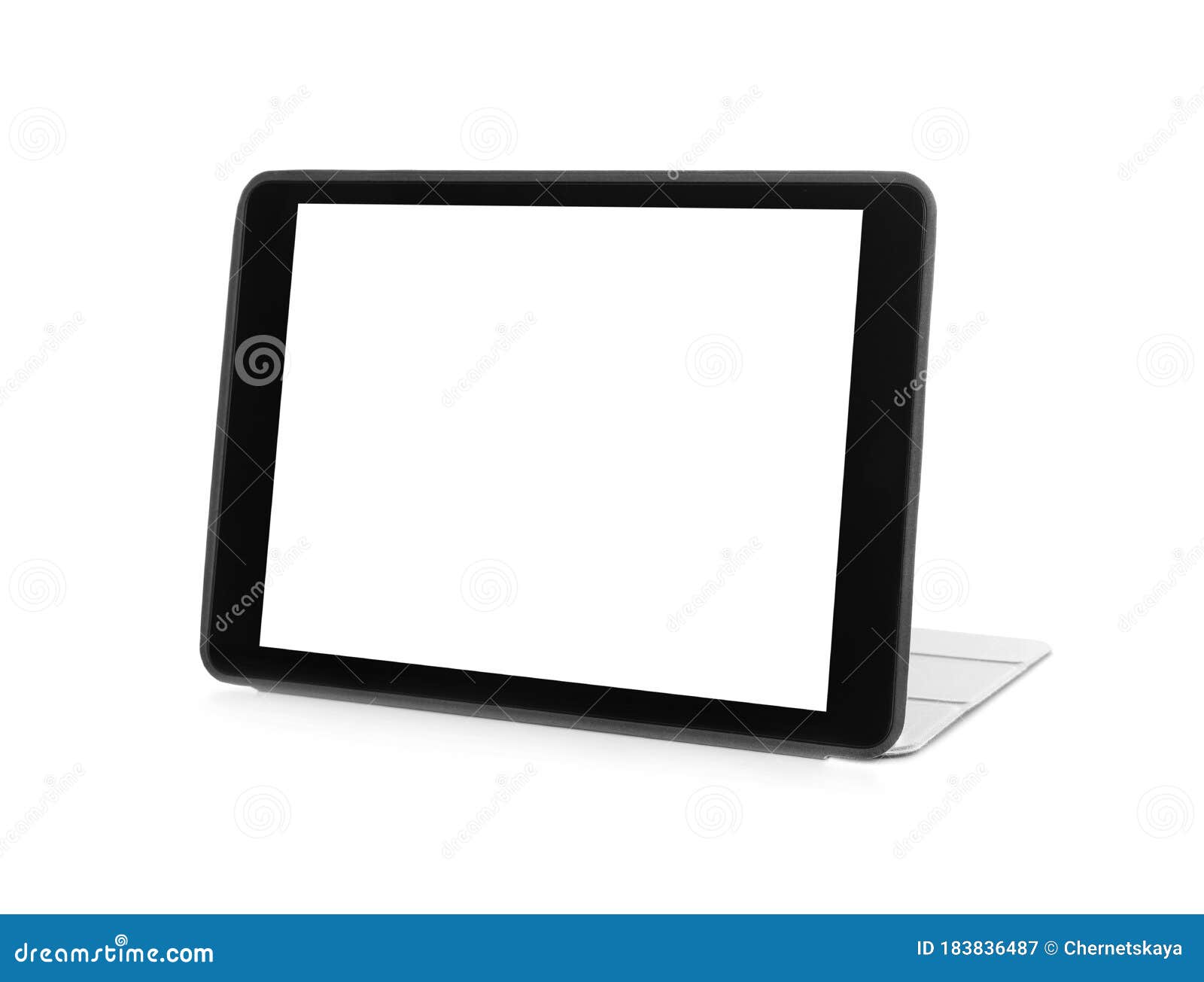 Tablet Computer with Blank Screen Isolated. Modern Gadget Stock Image ...