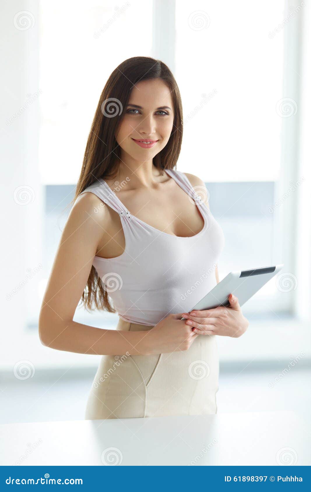 Tablet Computer. Business Woman with Digital Tablet Computer Stock ... Tablet Computer. Business Woman with Digital Tablet Computer Stock ...