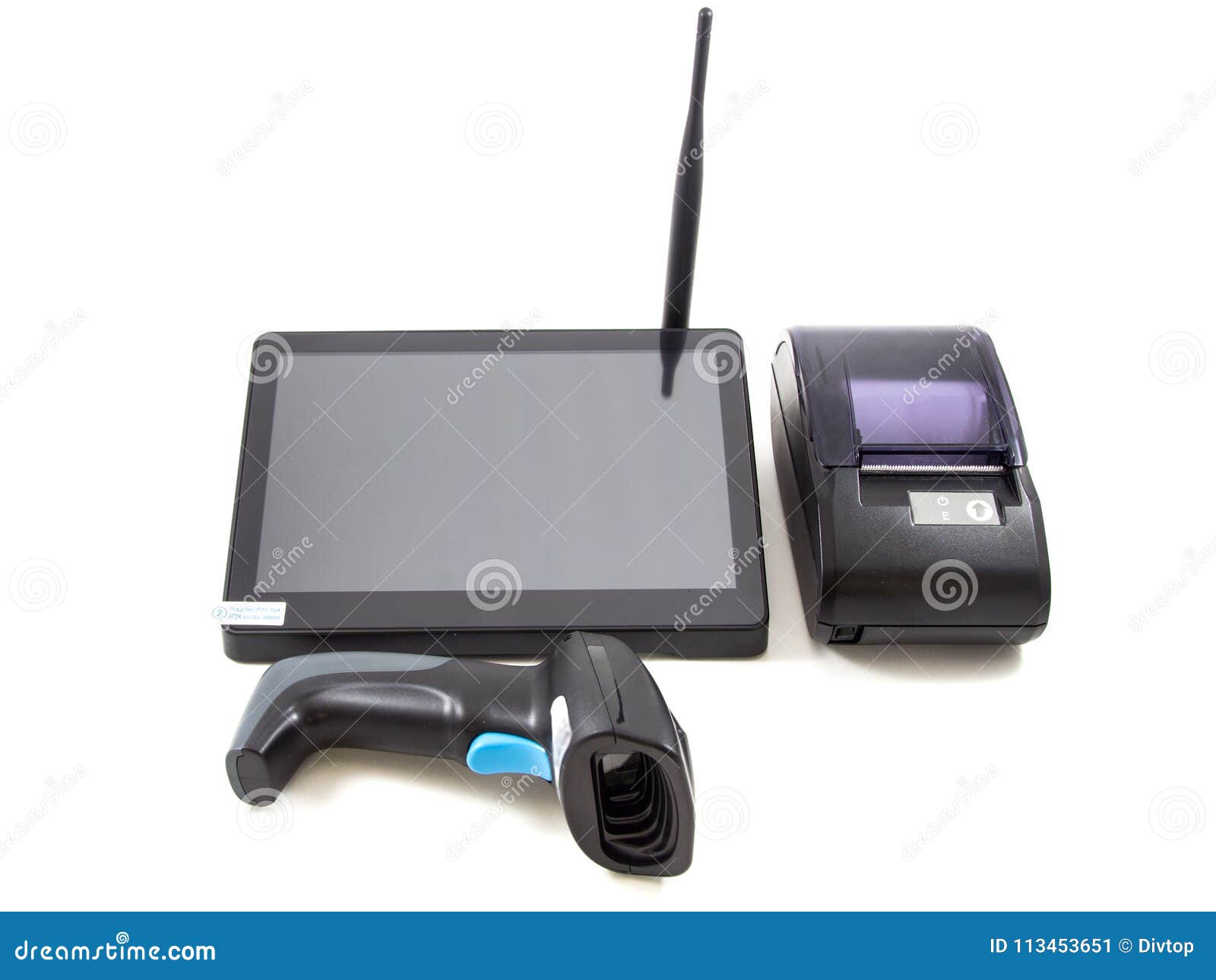 Tablet Computer, Cash Register Stock Image - Image of mobile, display ...