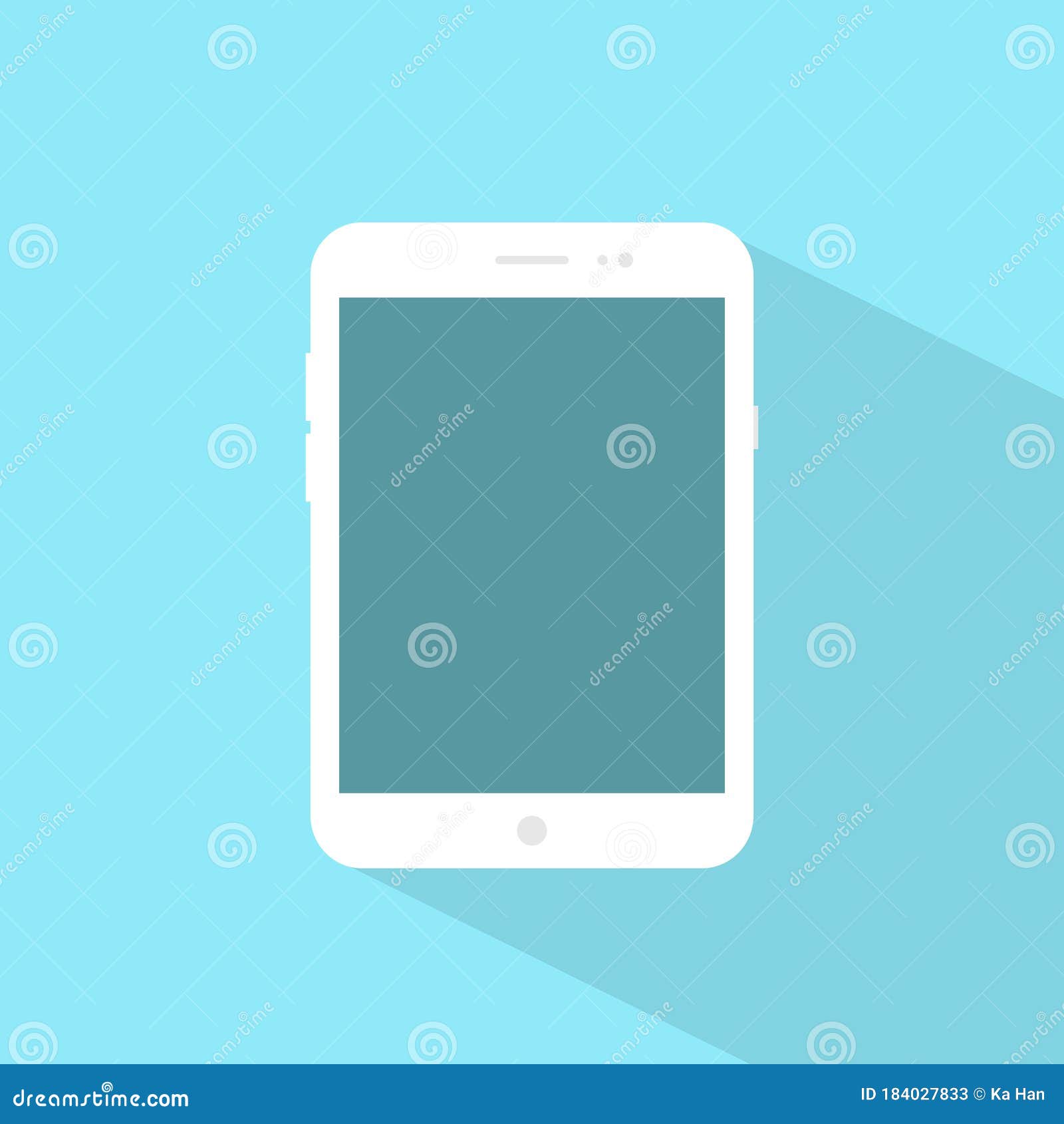 Tablet Computer Flat Design Vector. Modern Tab Icon Image Stock Vector ...