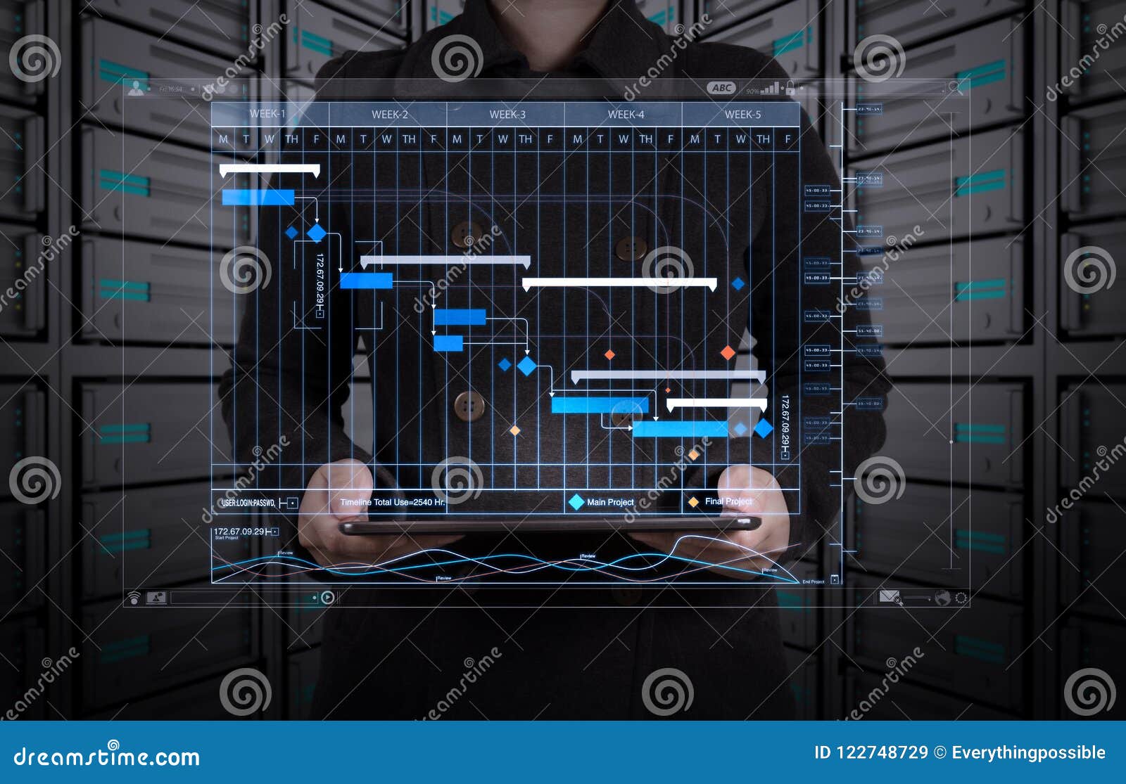 Tablet computer in a hands stock image. Image of management - 122748729
