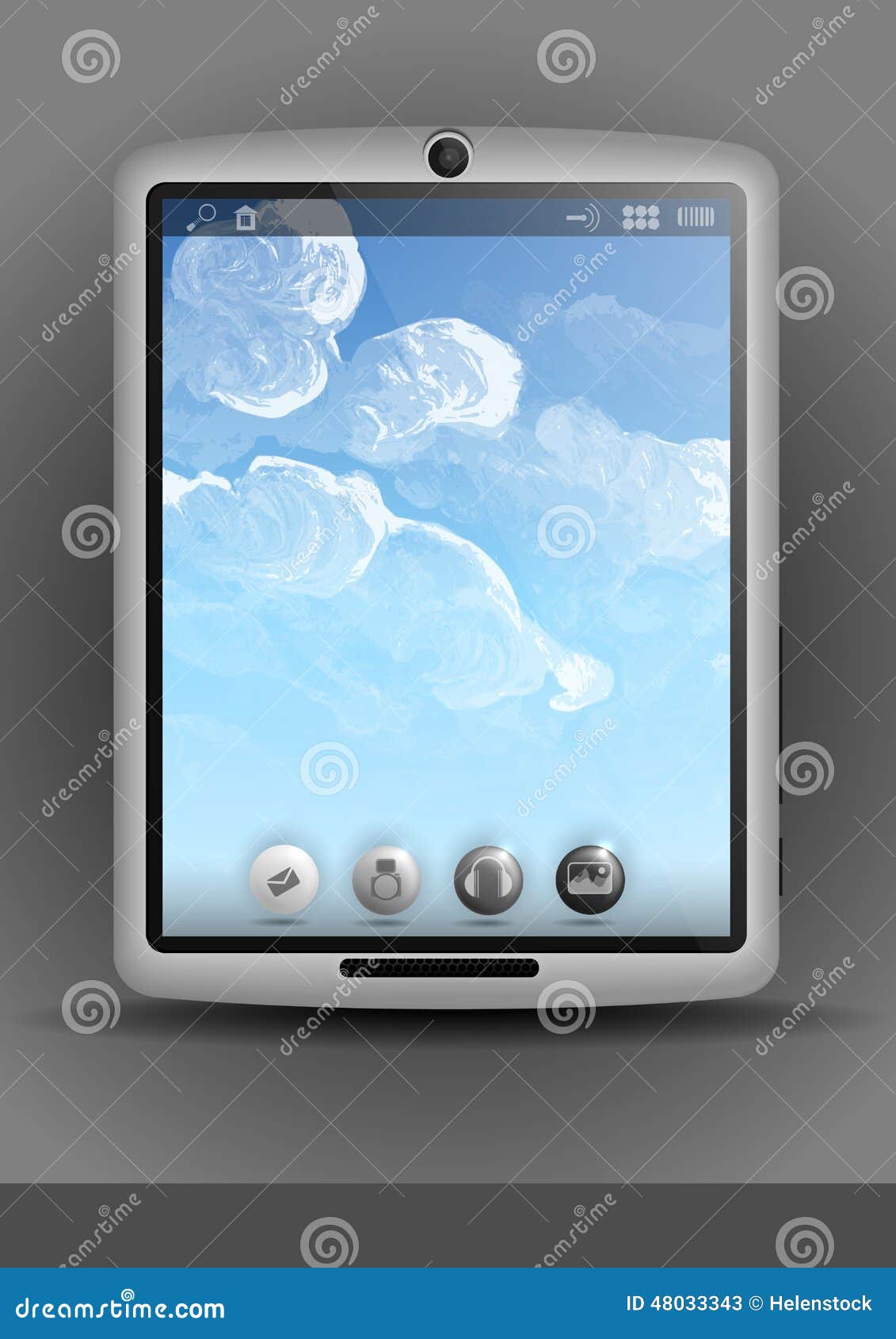 Tablet-Computer, Handy vektor abbildung. Illustration von muster - 48033343