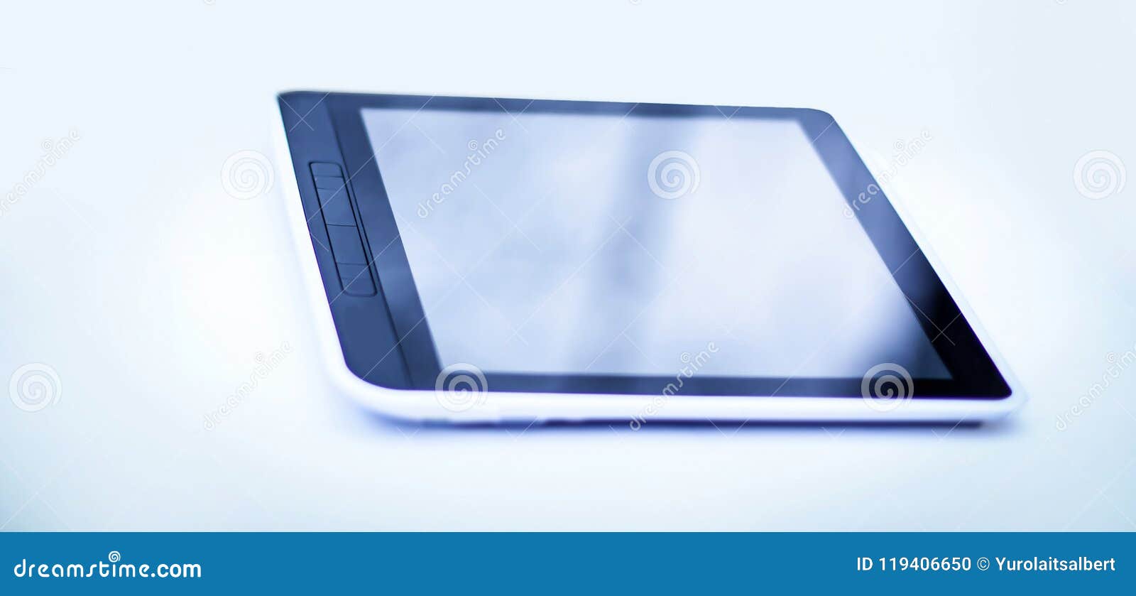 Tablet Computer. Isolated on a White Background Stock Photo - Image of ...